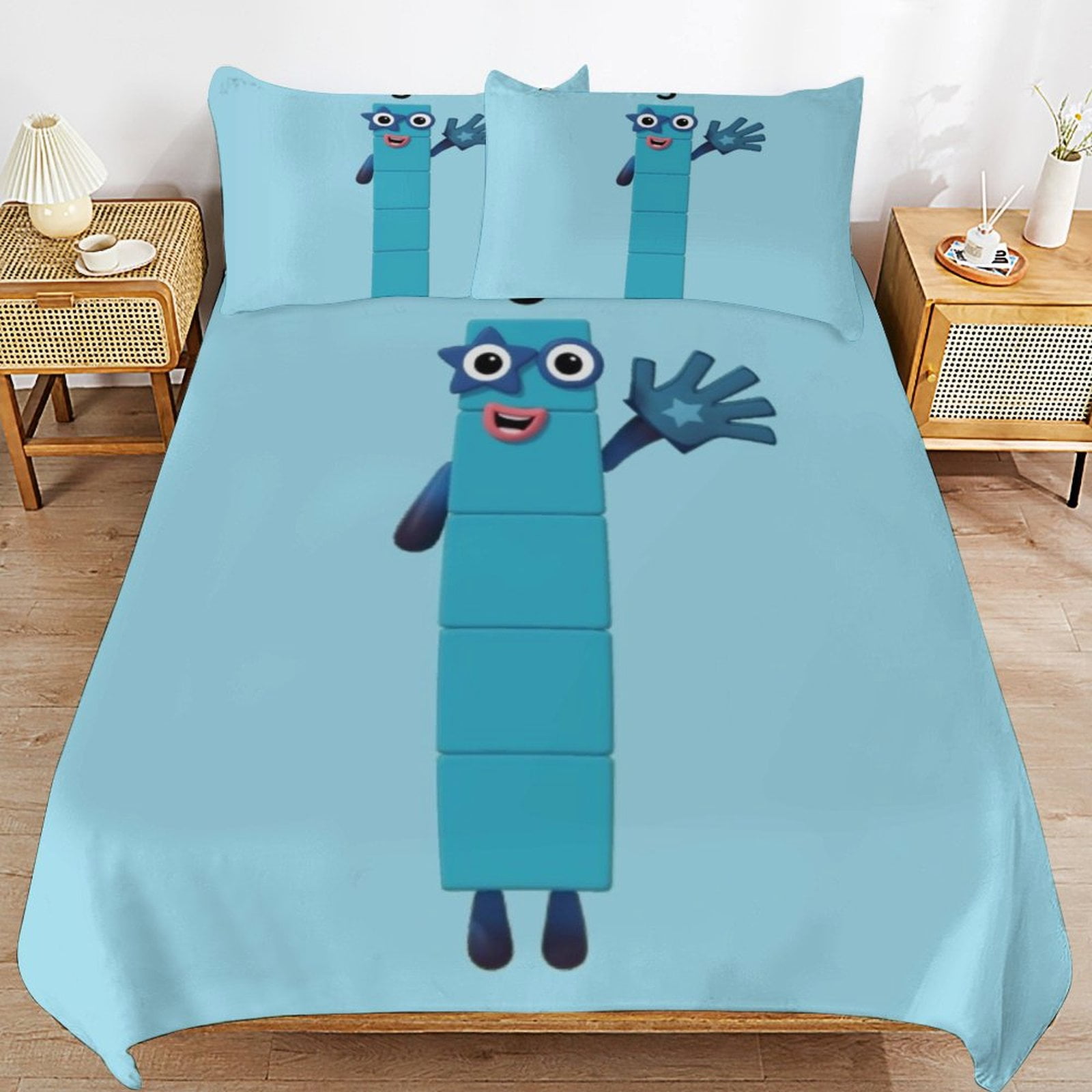 Numberblocks Bed Duvet Cover Microfiber Bedding Sets 3D Printed ...