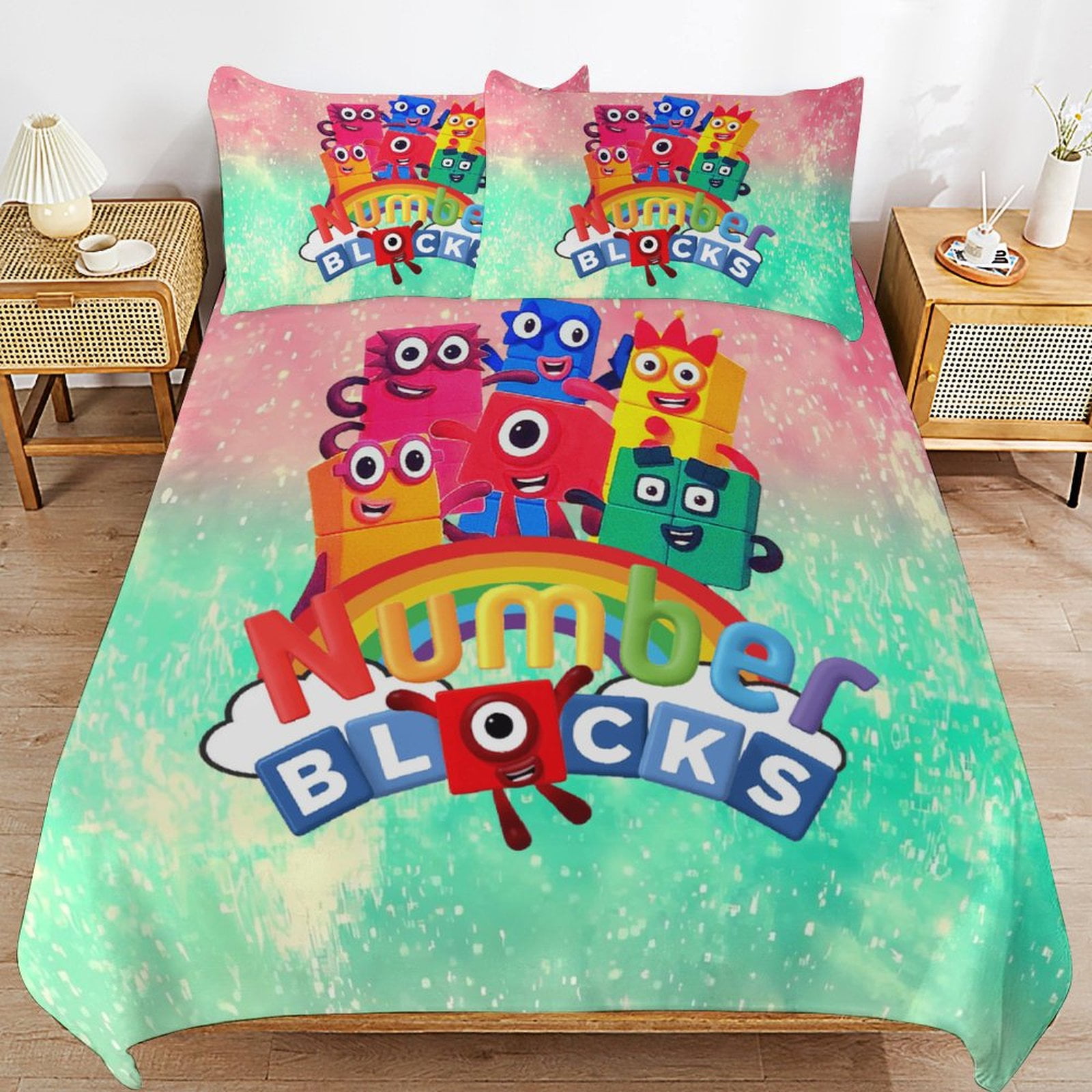 Numberblocks Bed Duvet Cover Microfiber Bedding Sets 3D Printed ...