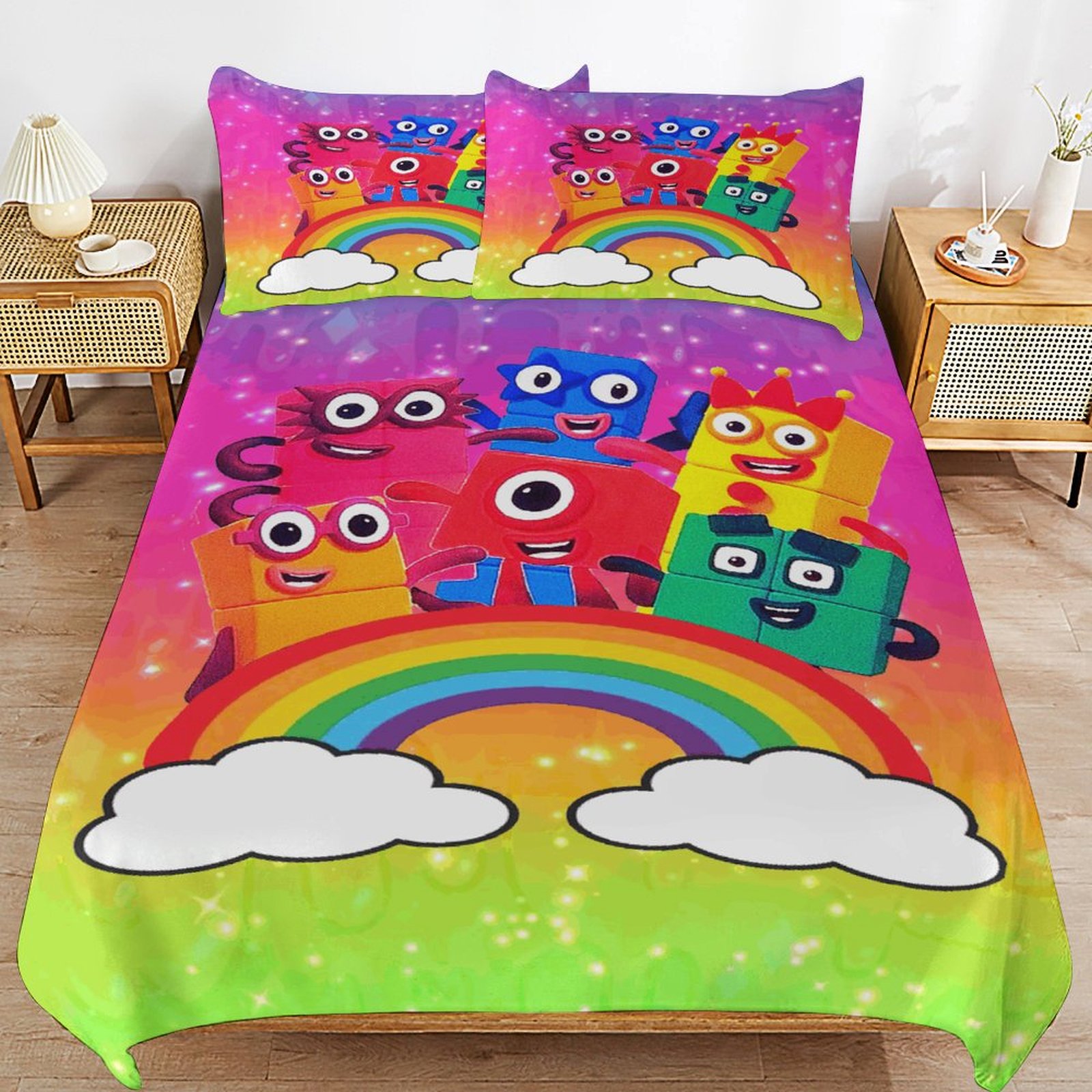 Numberblocks Bed Duvet Cover Microfiber Bedding Sets 3D Printed ...