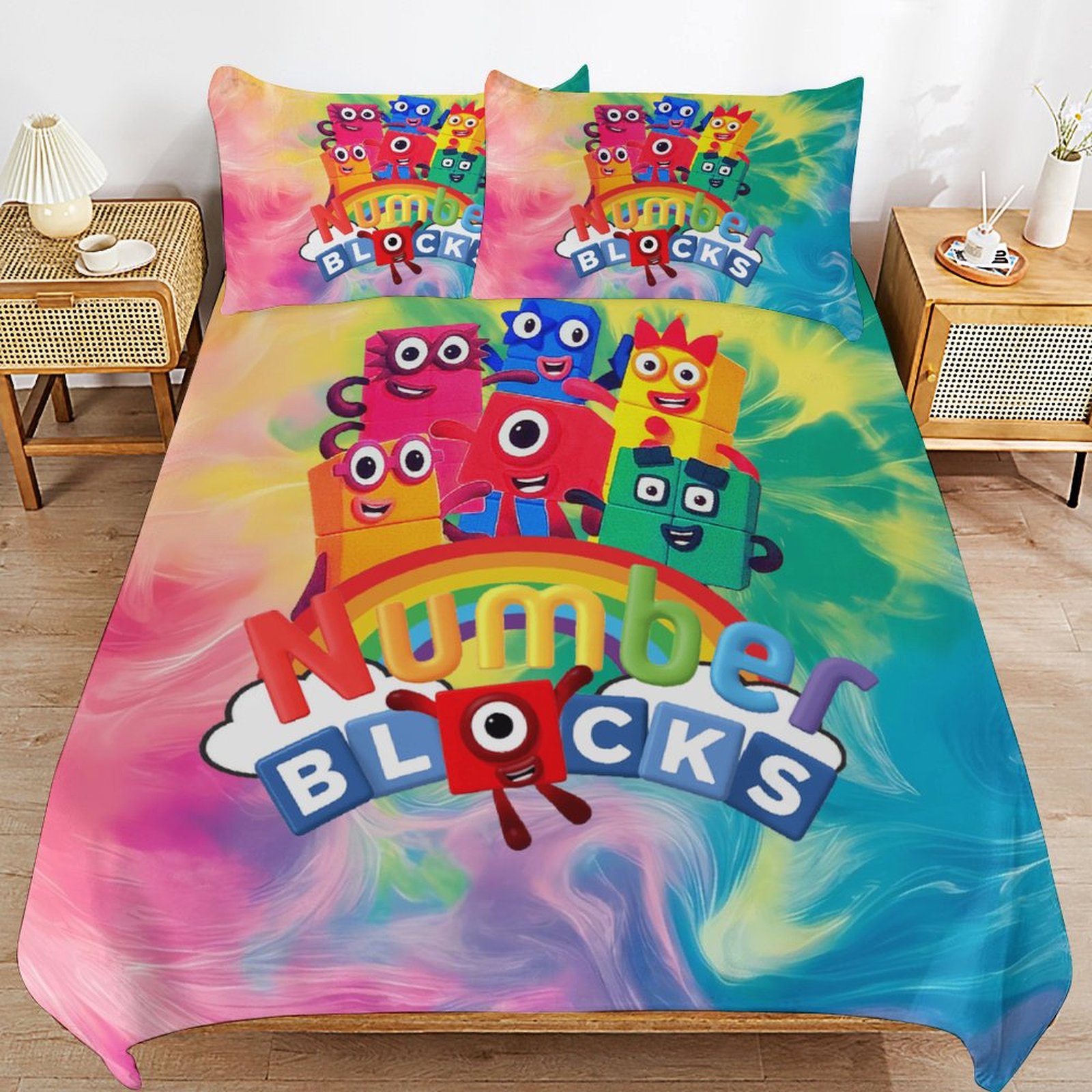 Numberblocks Bed Duvet Cover Microfiber Bedding Sets 3D Printed ...