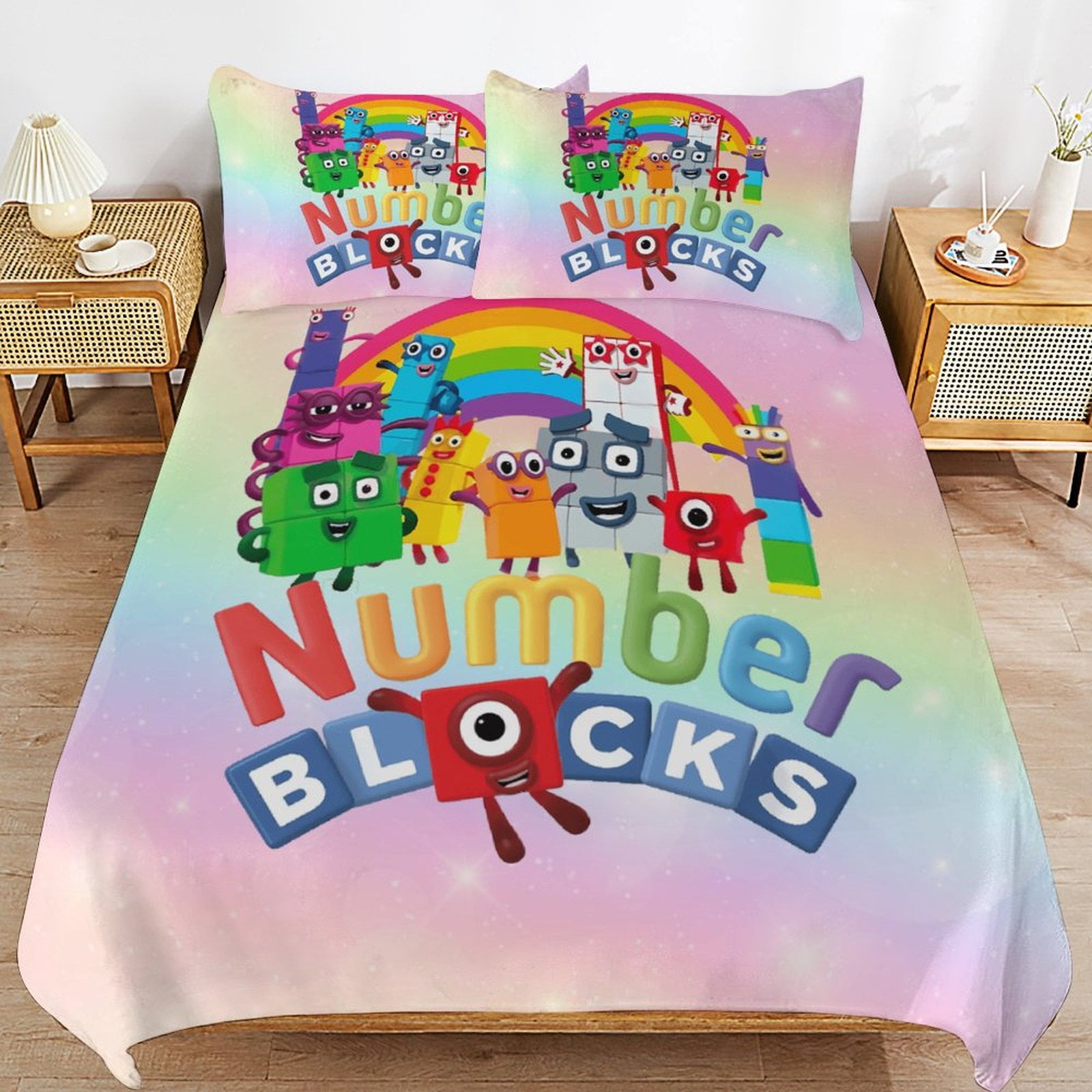 Numberblocks Bed Duvet Cover Microfiber Bedding Sets 3D Printed ...