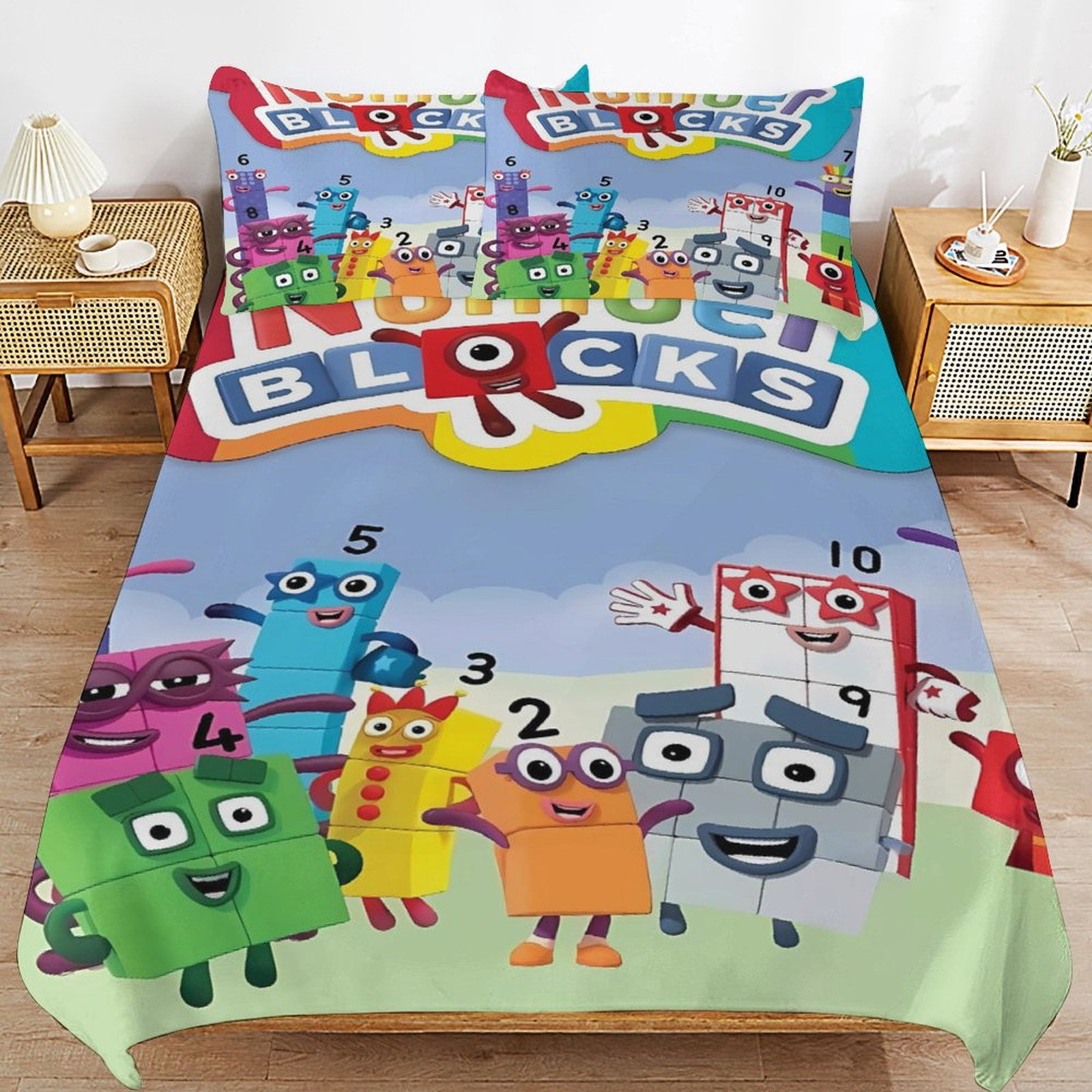 Numberblocks Bed Duvet Cover Microfiber Bedding Sets 3D Printed ...