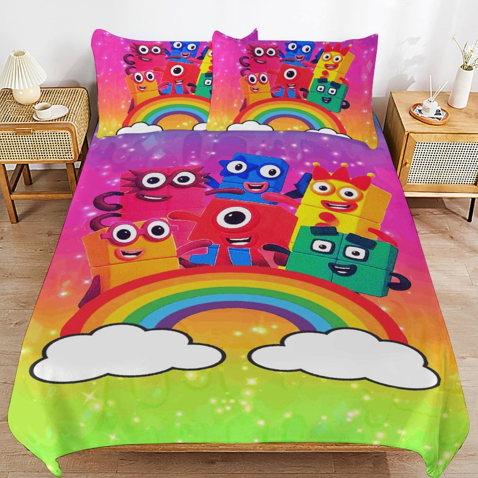 Numberblocks Bed Duvet Cover Microfiber Bedding Sets 3D Printed ...