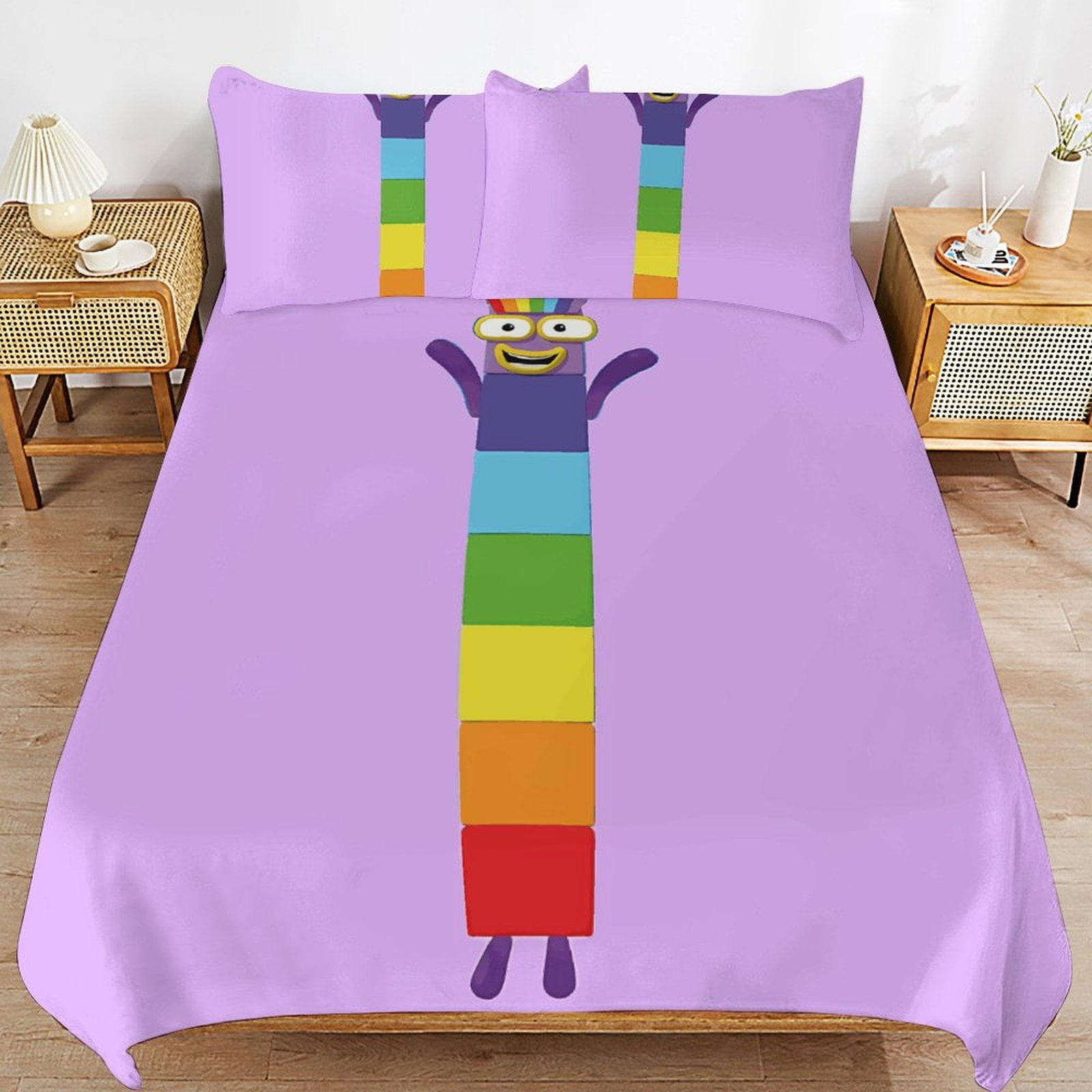 Numberblocks Bed Duvet Cover Microfiber Bedding Sets 3D Printed ...