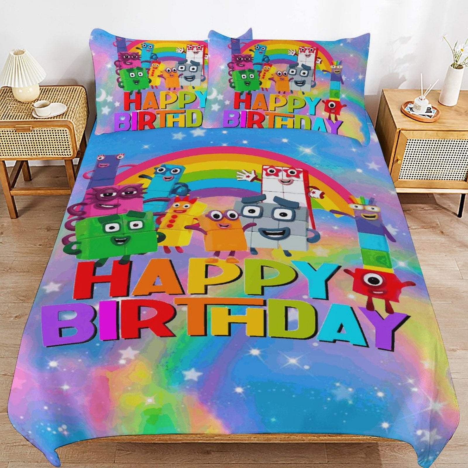 Numberblocks Bed Duvet Cover Microfiber Bedding Sets 3D Printed ...