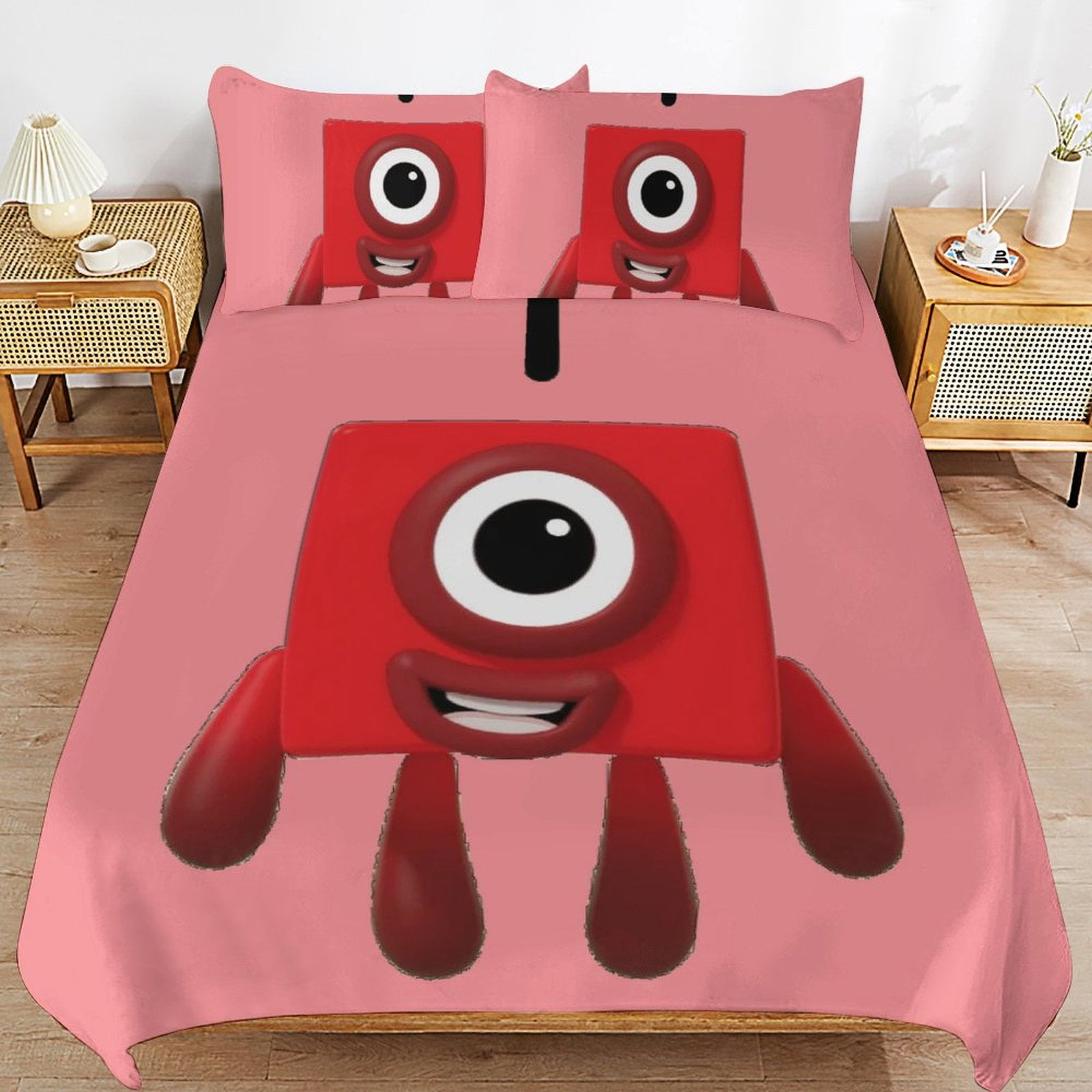 Numberblocks Bed Duvet Cover Microfiber Bedding Sets 3D Printed ...