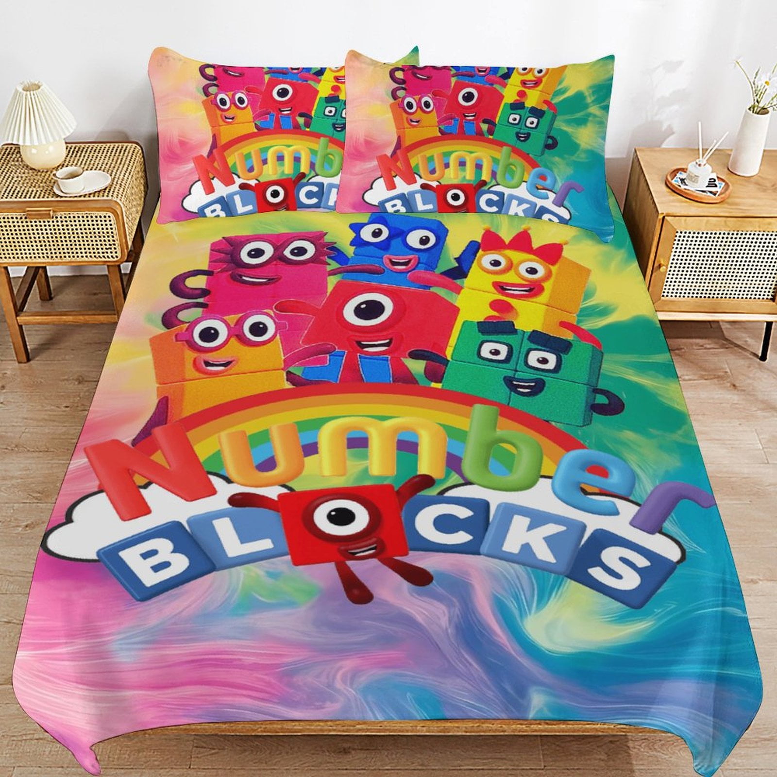 Numberblocks Bed Duvet Cover Microfiber Bedding Sets 3D Printed ...
