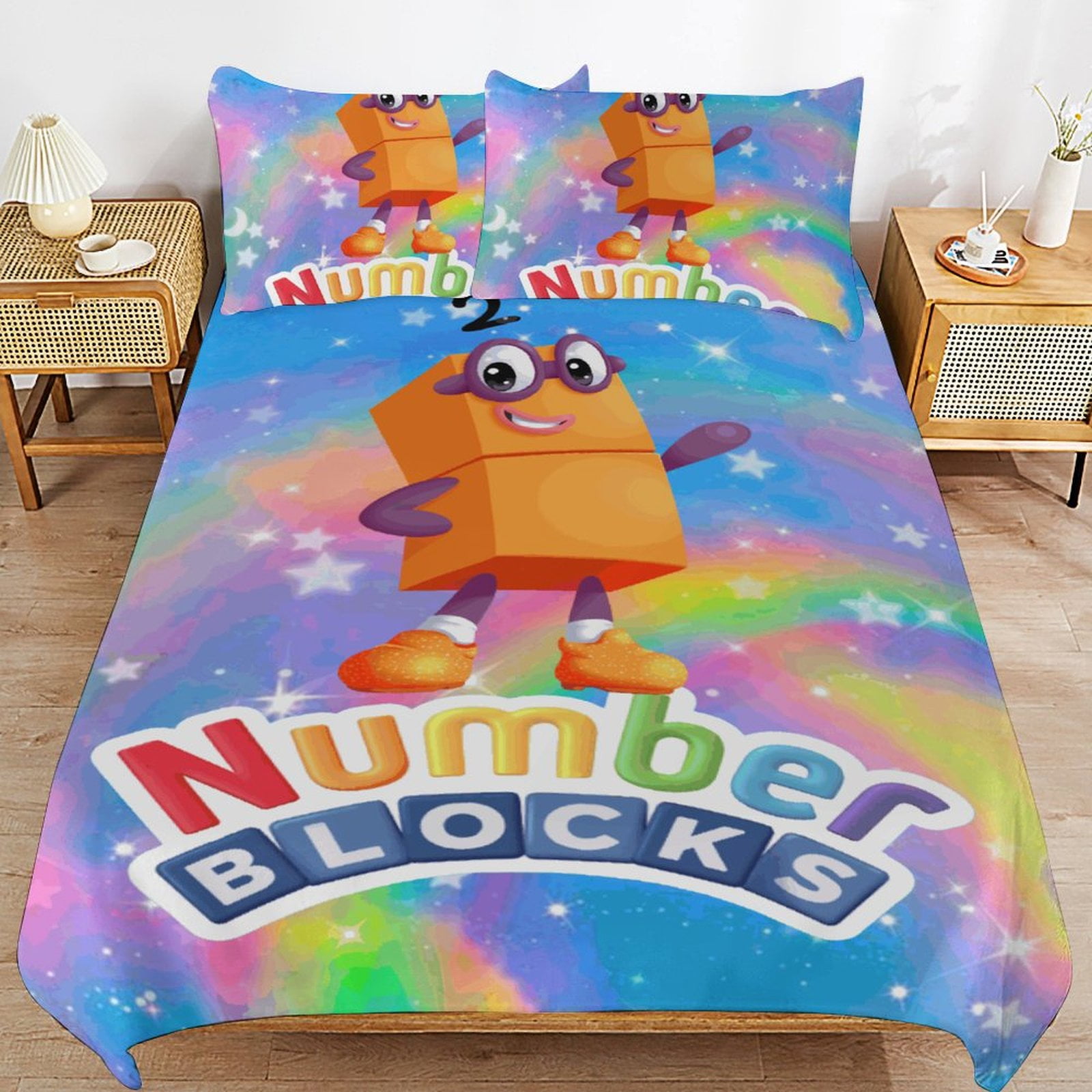 Numberblocks Bed Duvet Cover Microfiber Bedding Sets 3D Printed ...