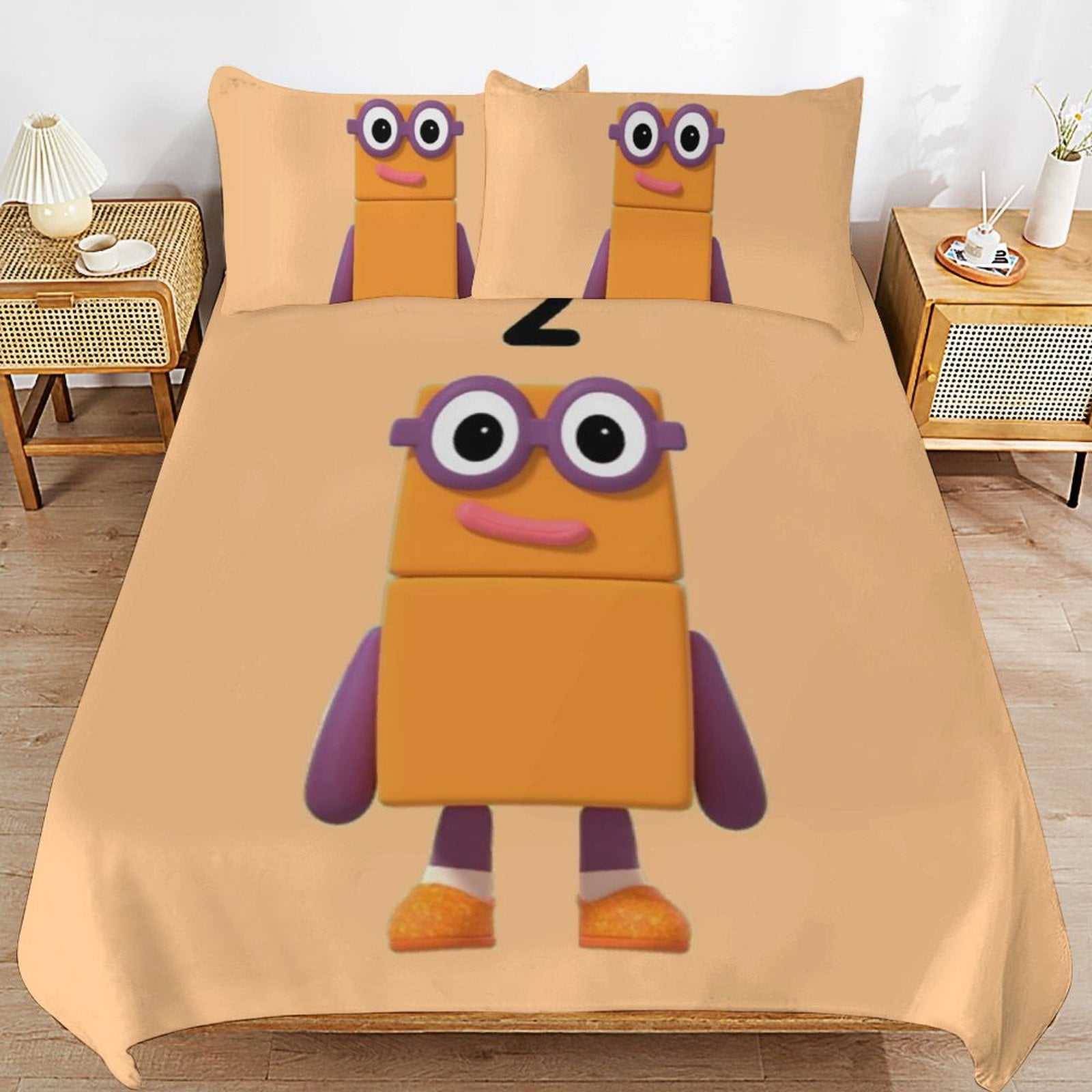 Numberblocks Bed Duvet Cover Microfiber Bedding Sets 3D Printed ...