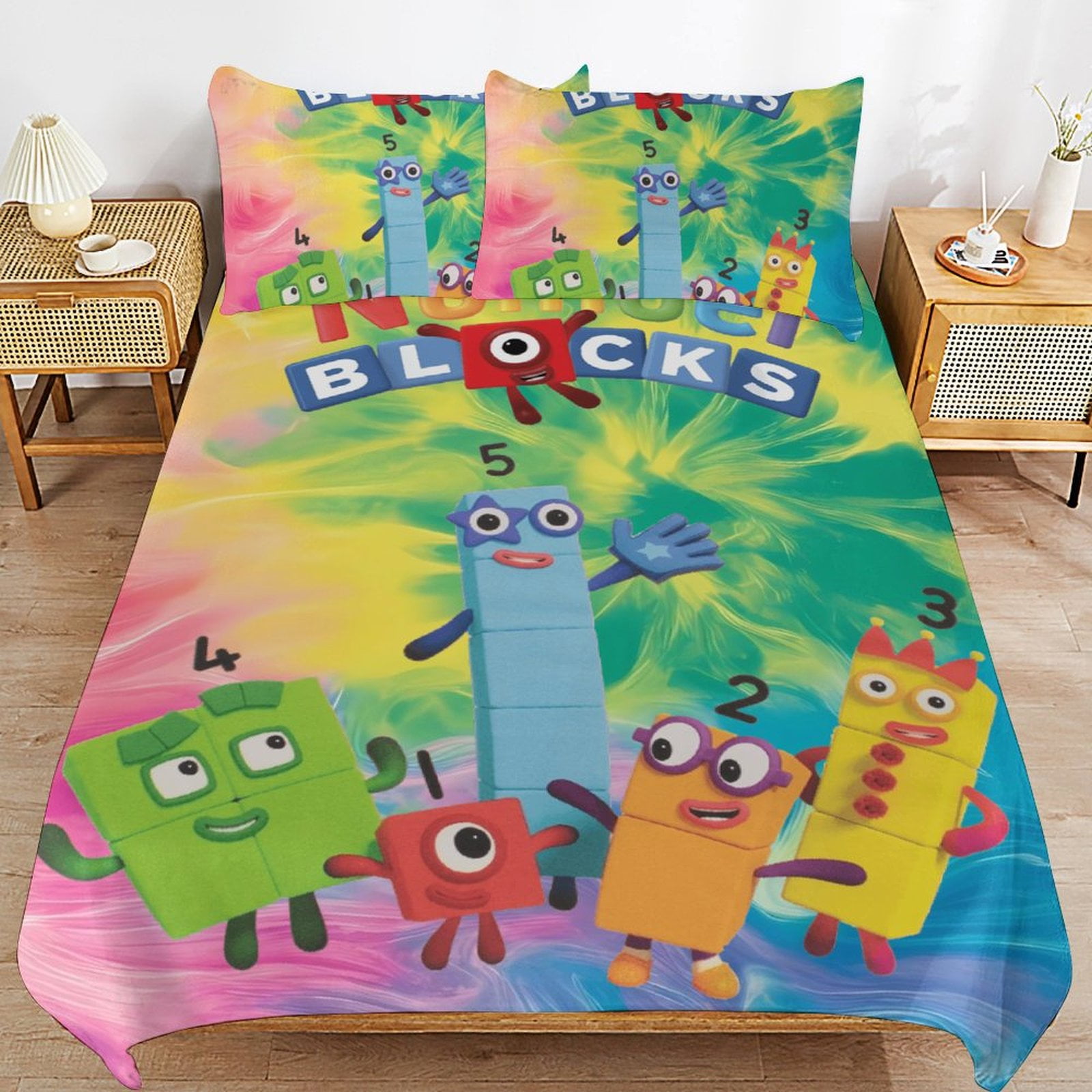 Numberblocks Bed Duvet Cover Microfiber Bedding Sets 3D Printed ...
