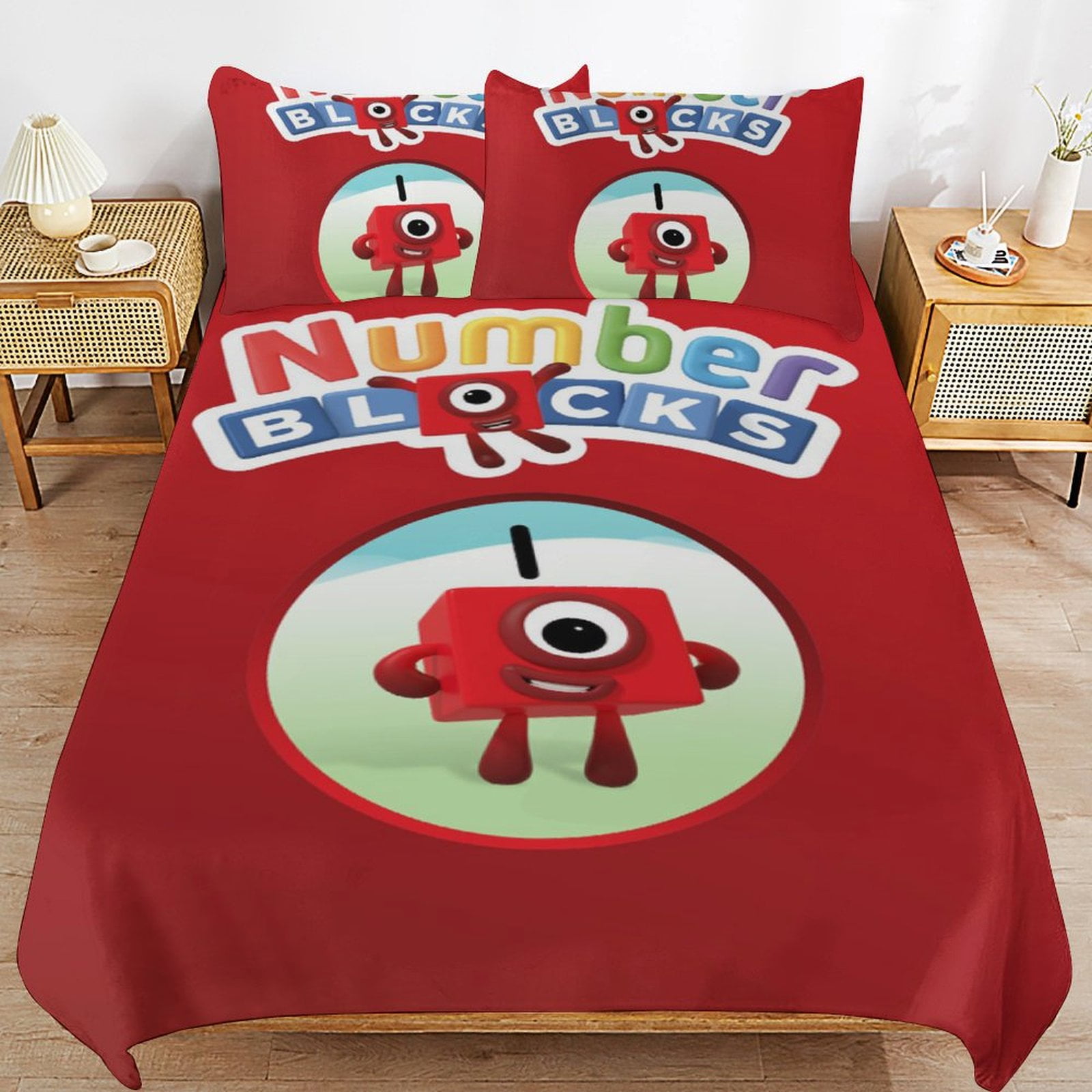 Numberblocks Bed Duvet Cover Microfiber Bedding Sets 3D Printed ...