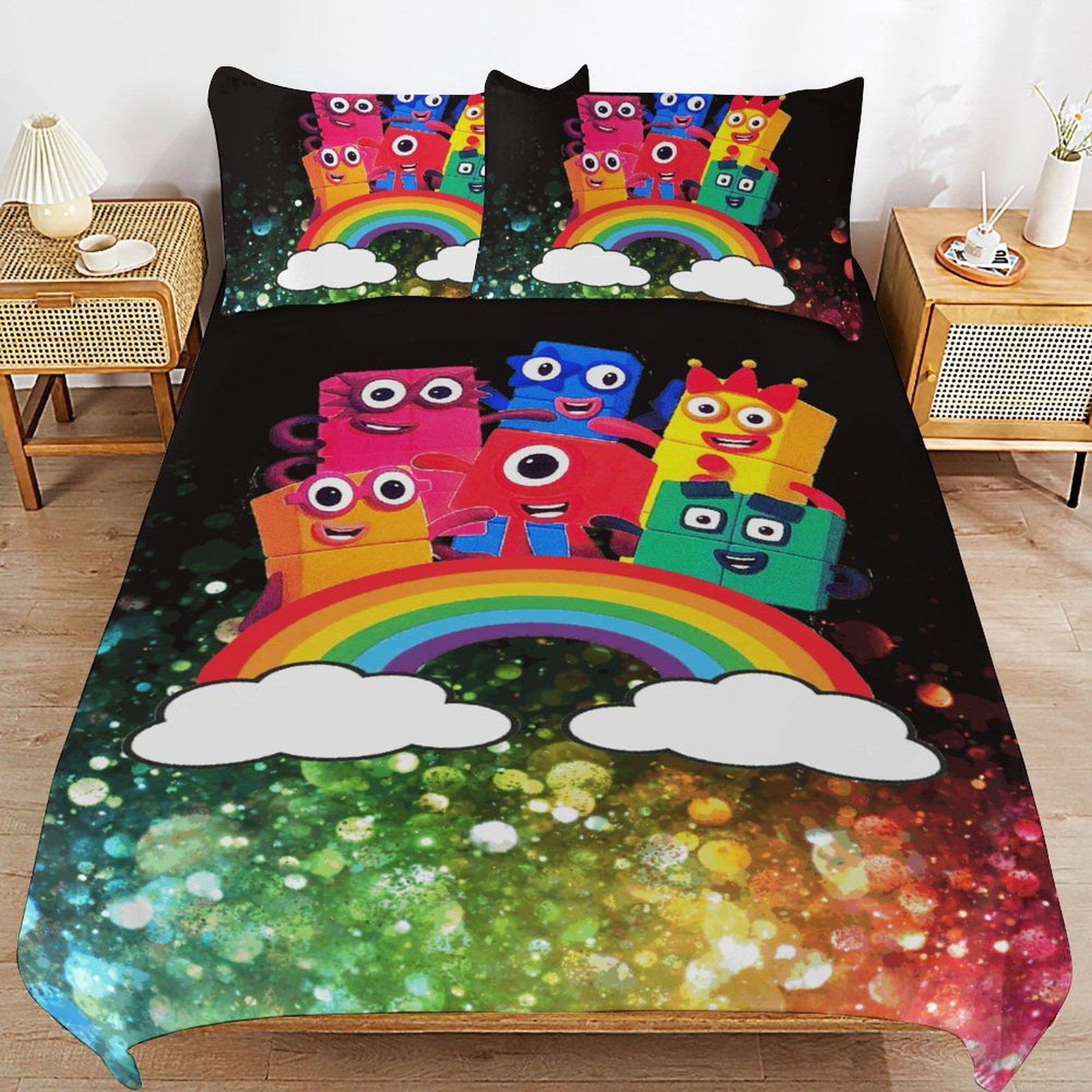 Numberblocks Bed Duvet Cover Microfiber Bedding Sets 3D Printed ...