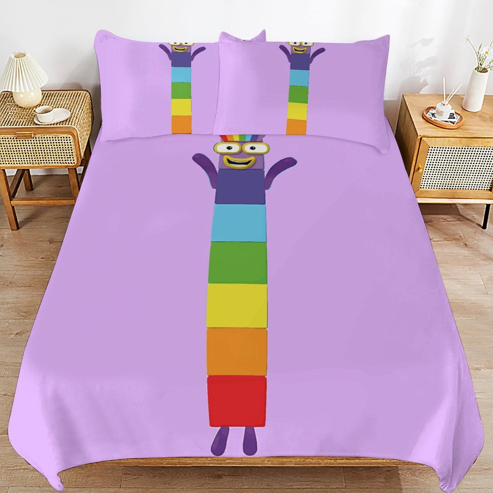 Numberblocks Bed Duvet Cover Microfiber Bedding Sets 3D Printed ...
