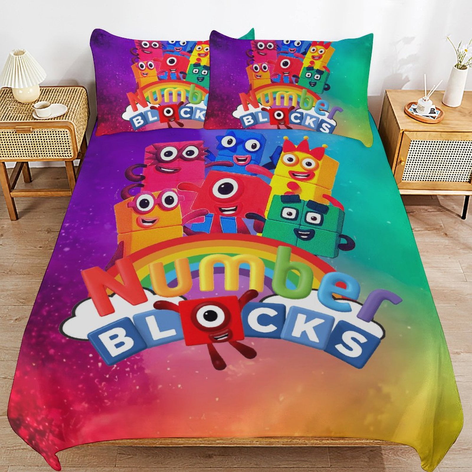 Numberblocks Bed Duvet Cover Microfiber Bedding Sets 3D Printed ...