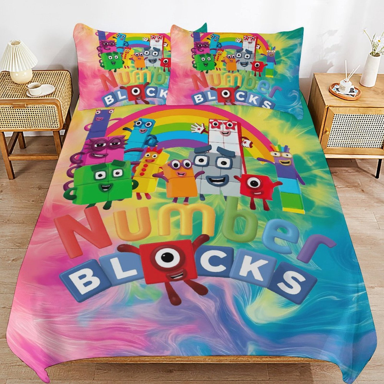 Numberblocks Bed Duvet Cover Microfiber Bedding Sets 3D Printed ...