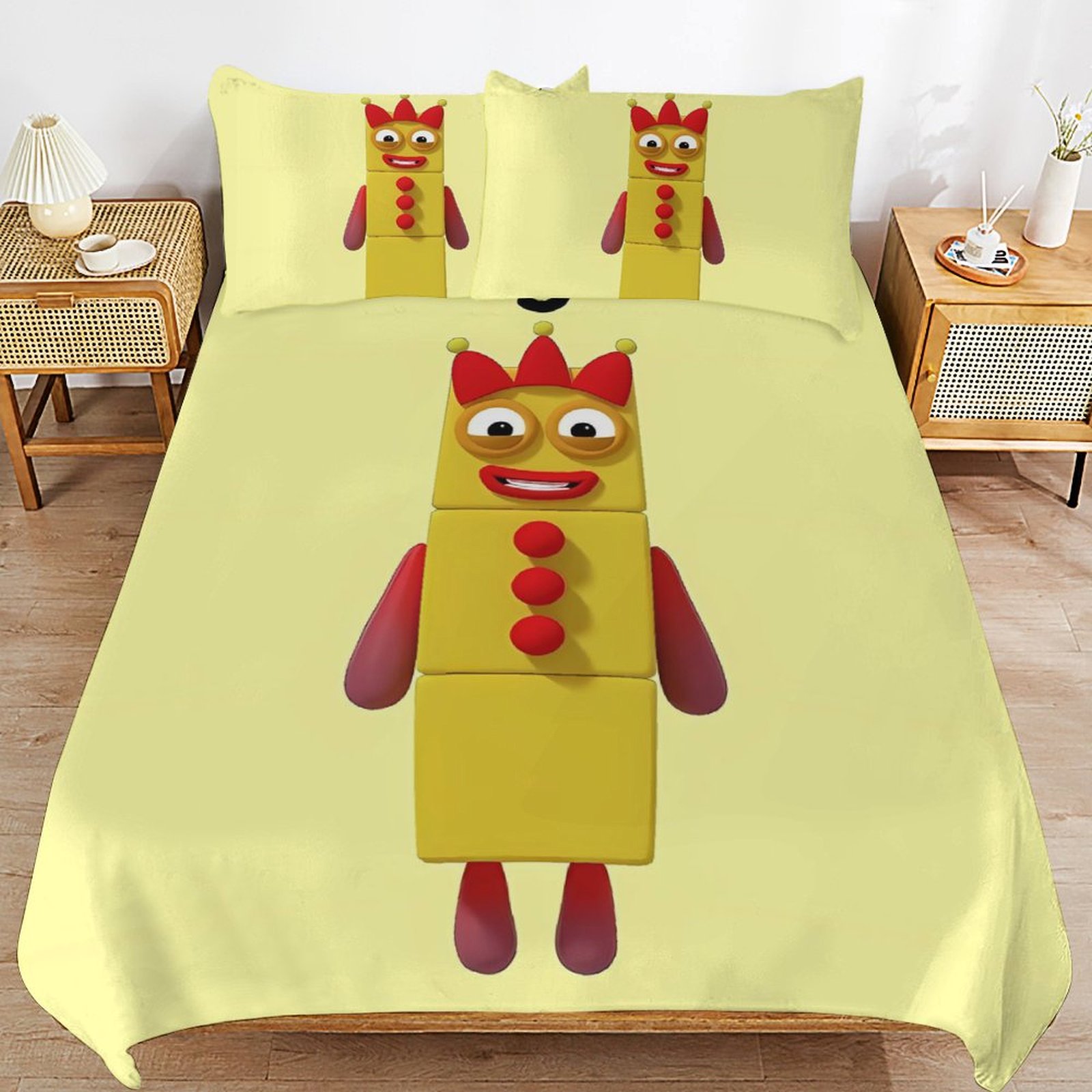 Numberblocks Bed Duvet Cover Microfiber Bedding Sets 3D Printed ...