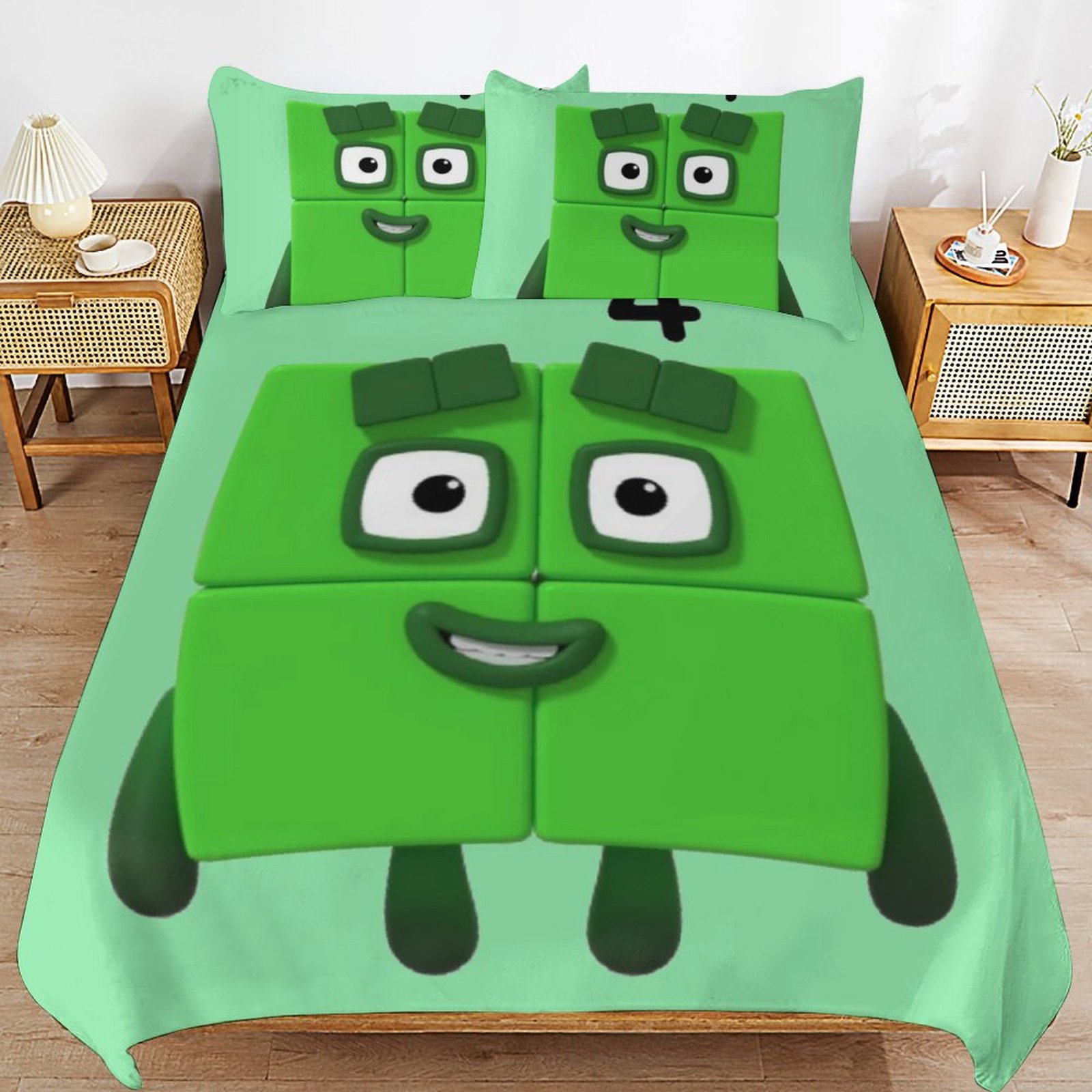 Numberblocks Bed Duvet Cover Microfiber Bedding Sets 3D Printed ...