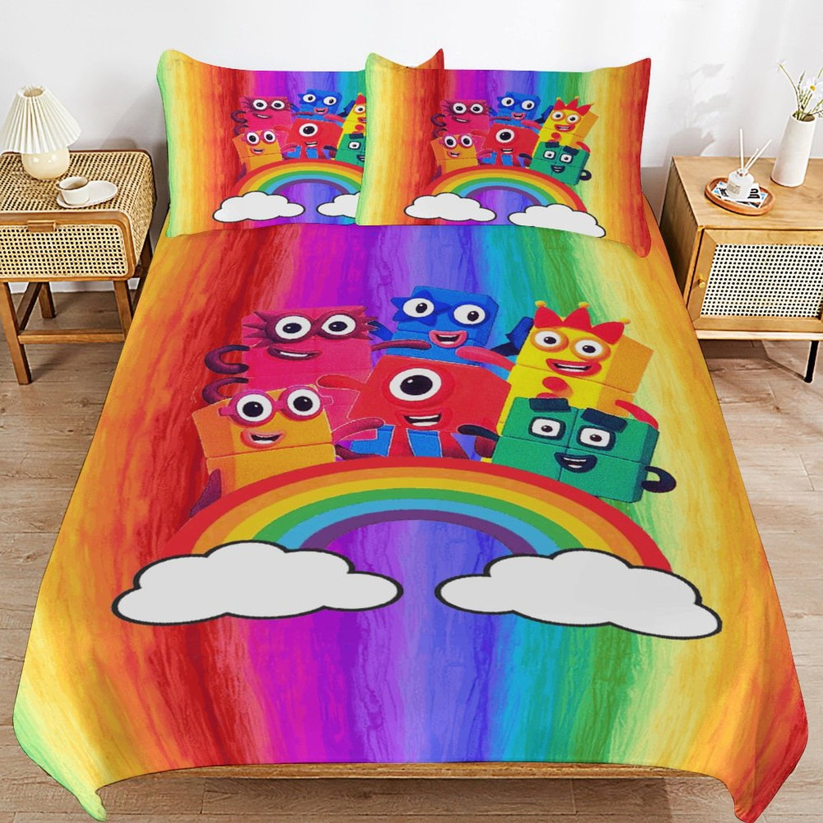 Numberblocks Bed Duvet Cover Microfiber Bedding Sets 3D Printed ...