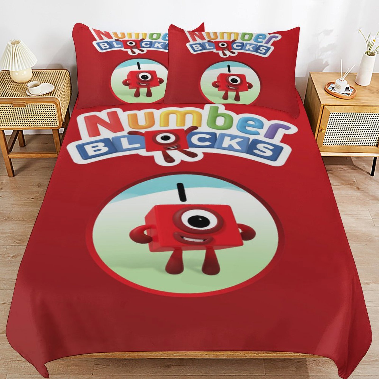 Numberblocks Bed Duvet Cover Microfiber Bedding Sets 3D Printed ...