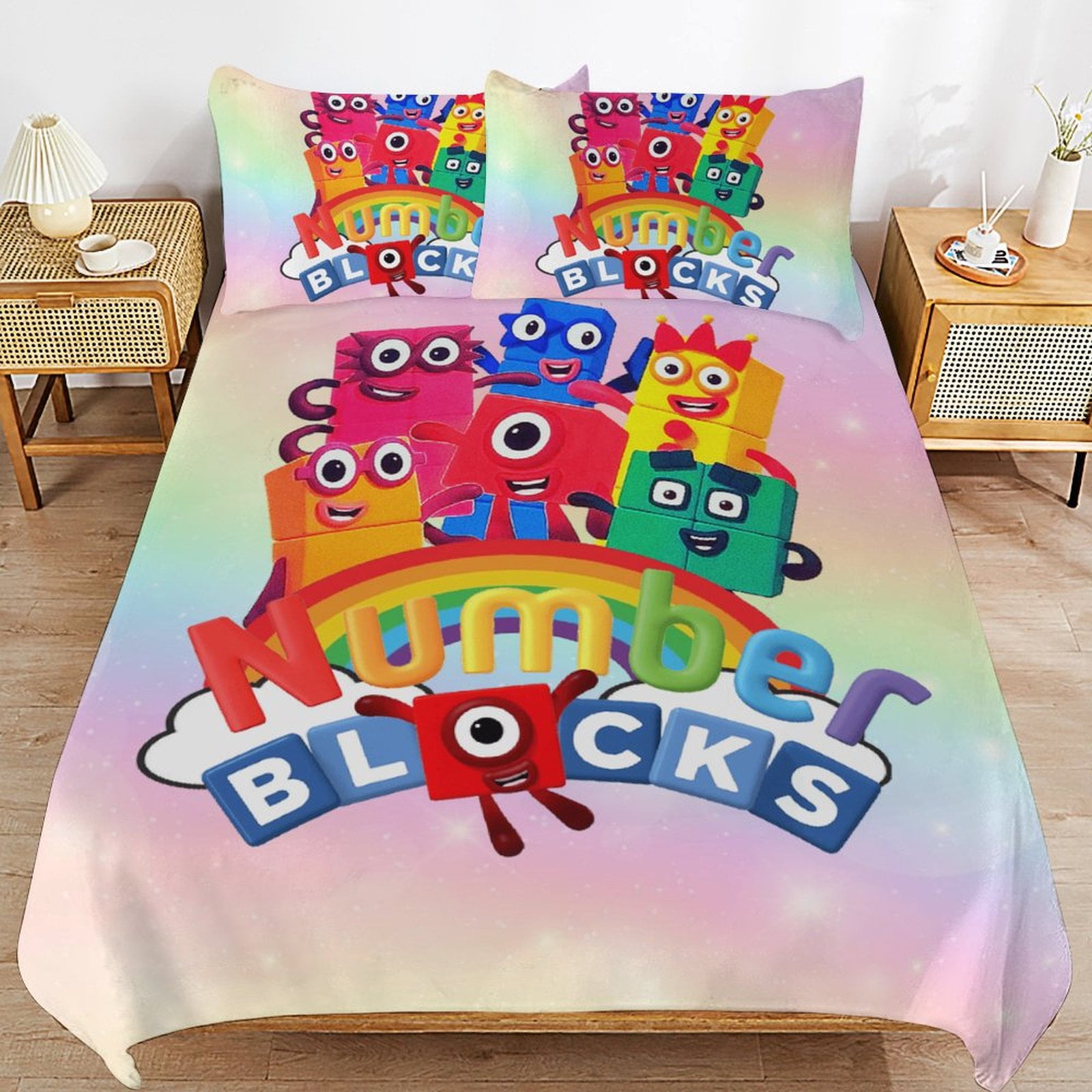 Numberblocks Bed Duvet Cover Microfiber Bedding Sets 3D Printed ...
