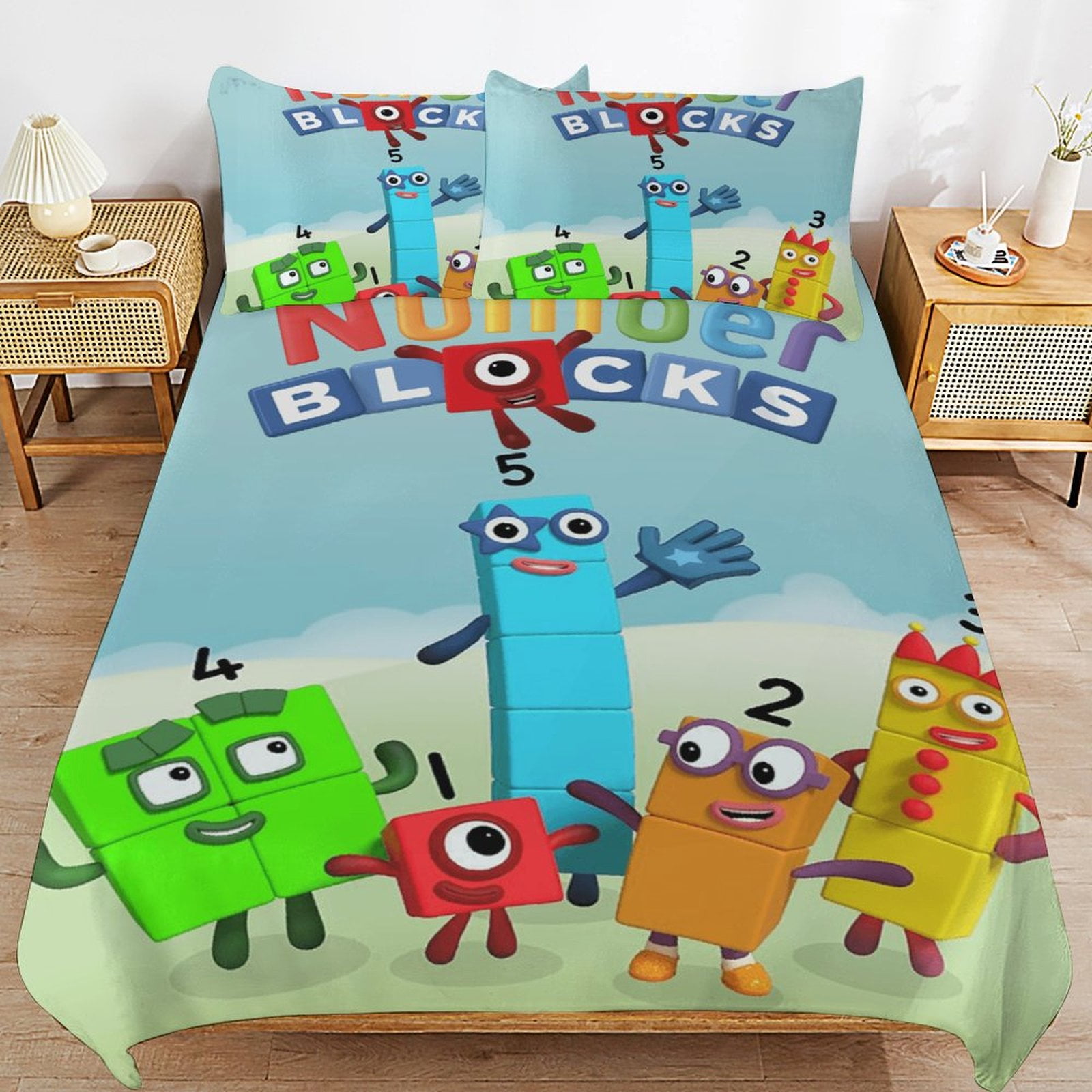 Numberblocks Bed Duvet Cover Microfiber Bedding Sets 3D Printed ...