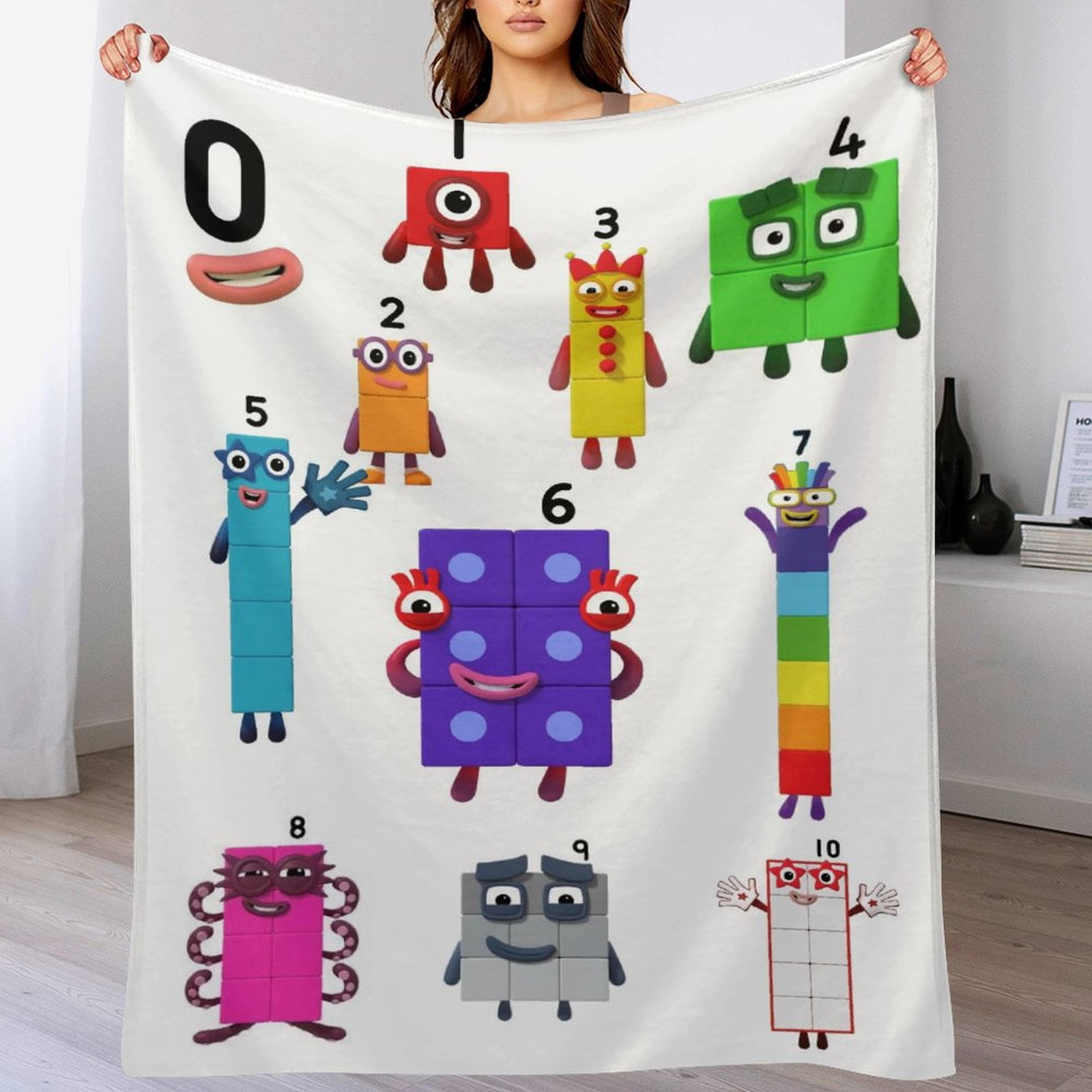 Numberblocks Blanket Soft Cozy Flannel Throw Blanket for Kids Boys ...