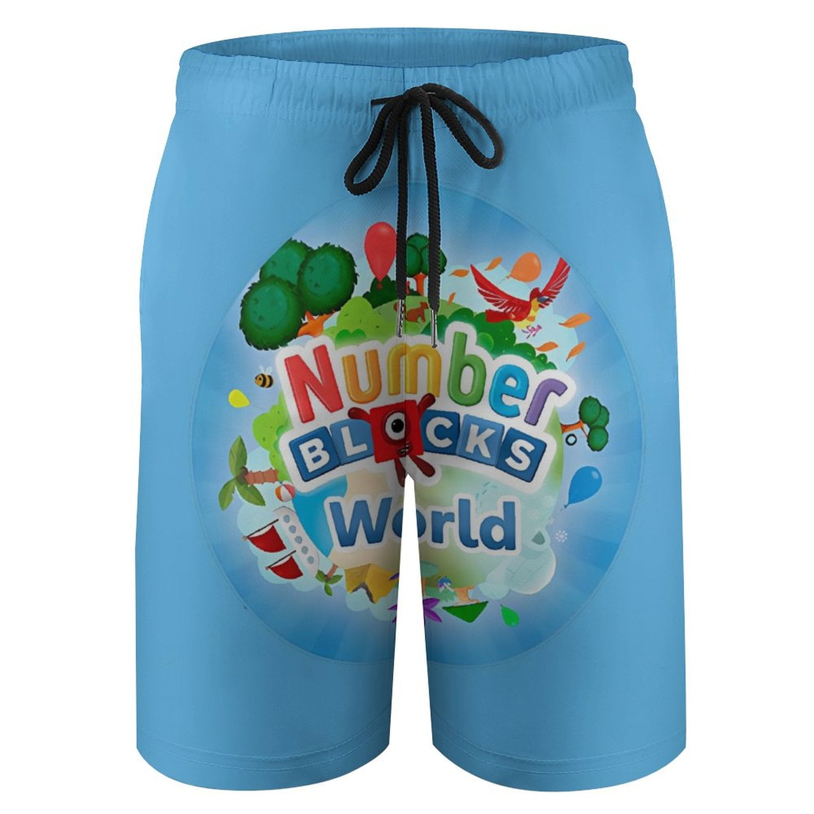 Numberblocks Boys Girls Beach Shorts Quick Dry Beach Swim Trunks Kids ...