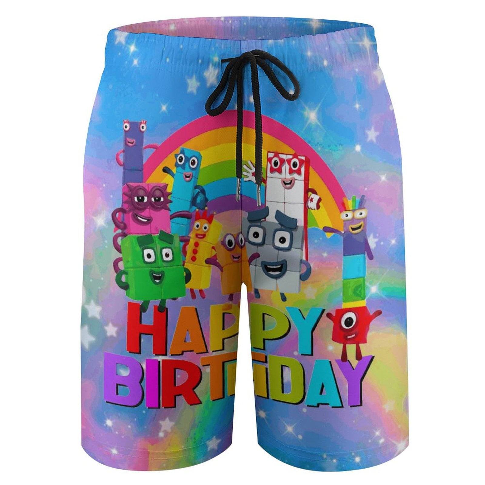Numberblocks Boys Girls Beach Shorts Quick Dry Beach Swim Trunks Kids ...
