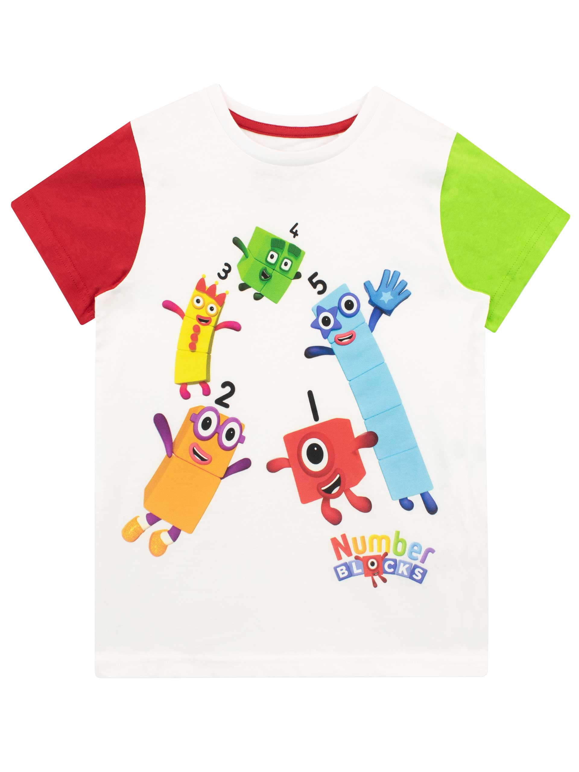 Numberblocks Boys T-Shirt White Sizes 2T-10 - Walmart.com