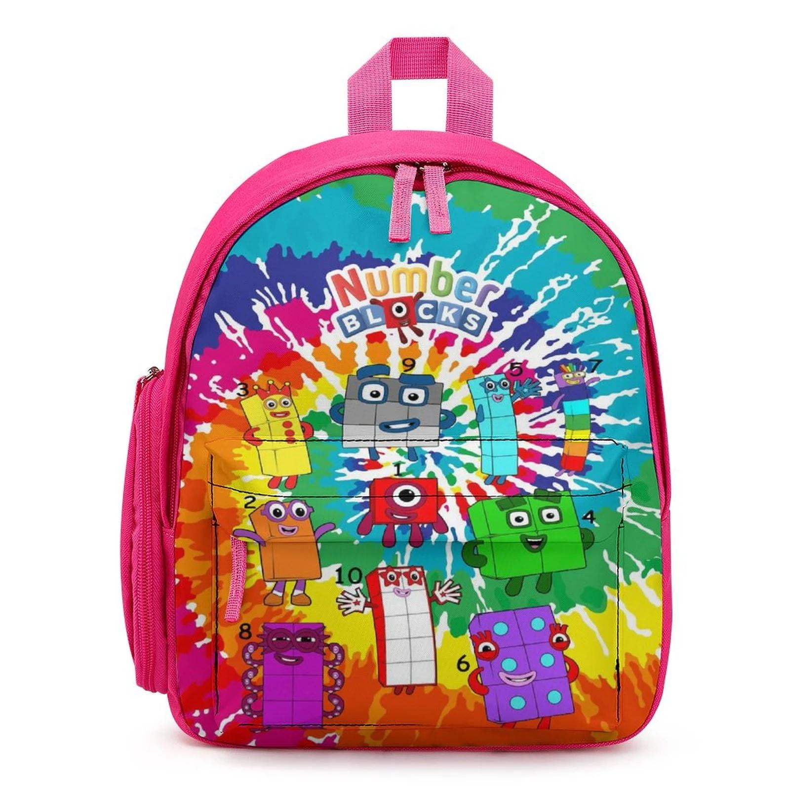 Numberblocks Cartoon Backpack Large Capacity Portable Anime Cute ...