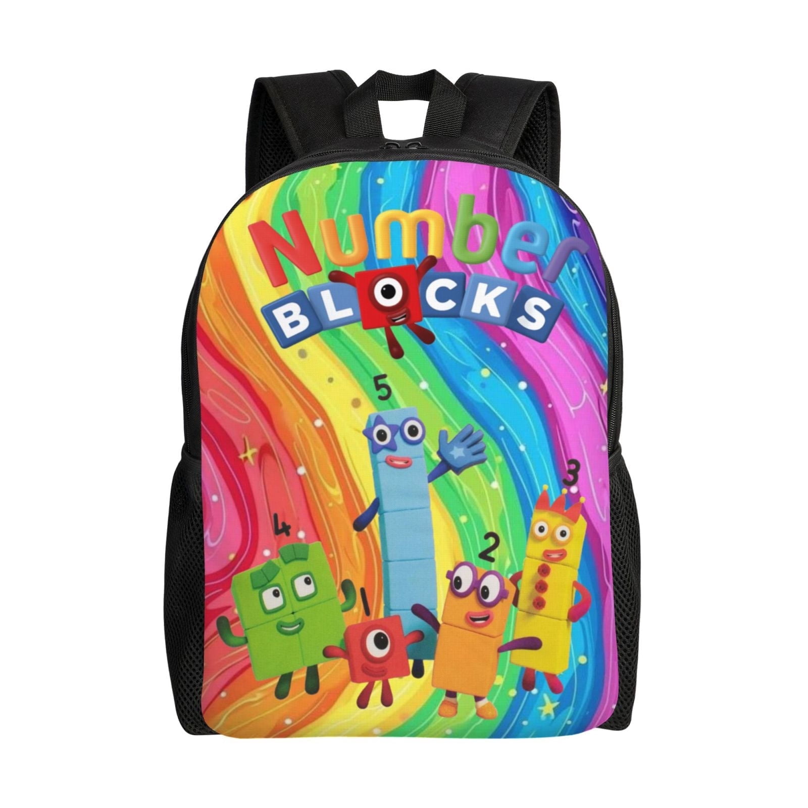 Numberblocks Cartoon Backpack Large Capacity Portable Anime Cute ...