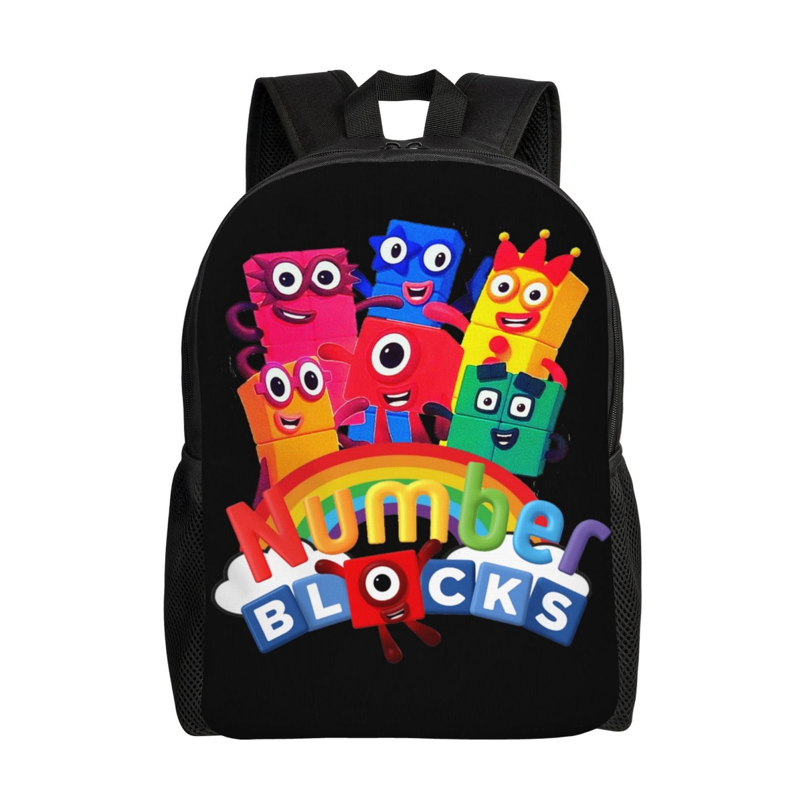Numberblocks Cartoon Backpack Large Capacity Portable Anime Cute ...