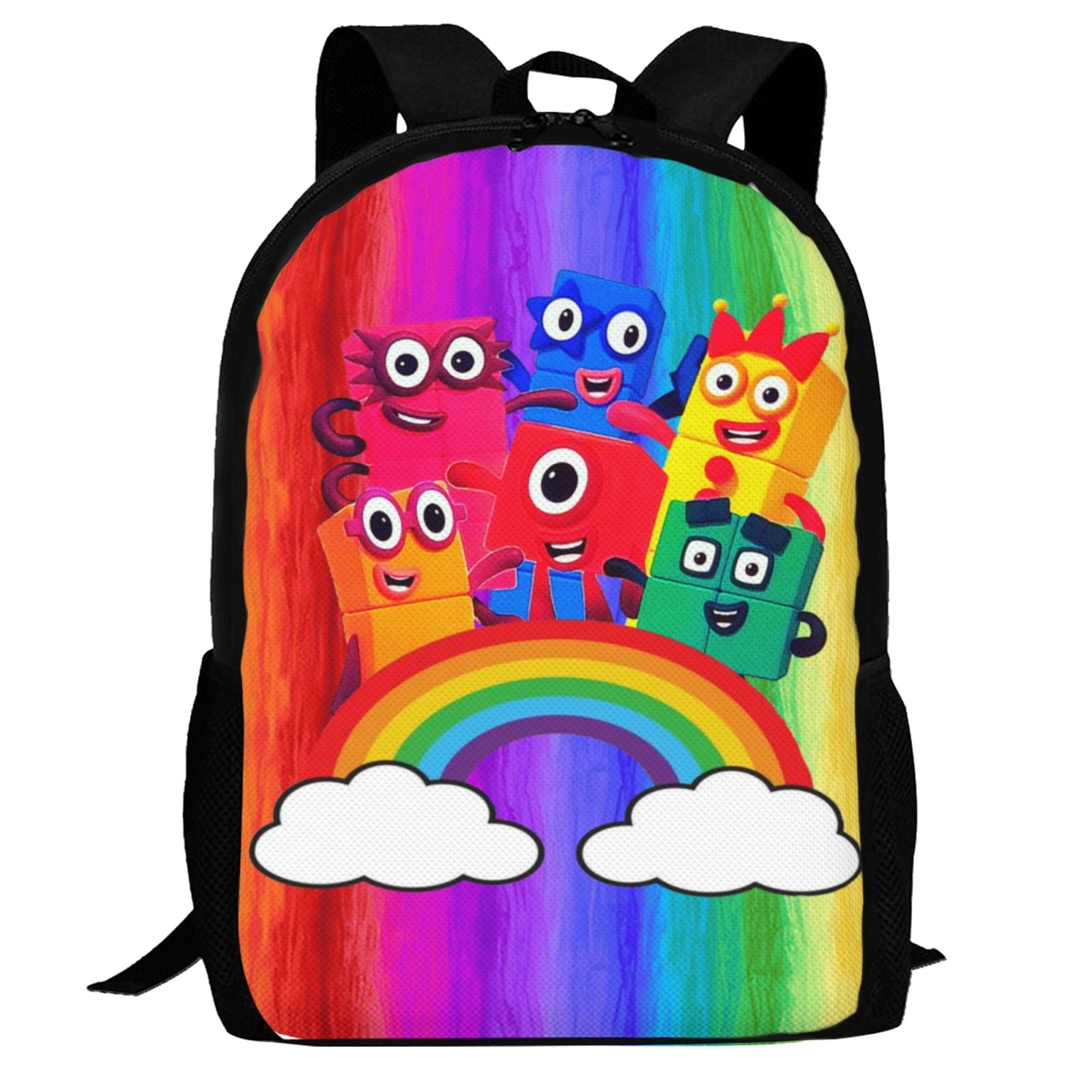 Numberblocks Backpacks Fashion Print Leisure Travel Sports Large ...