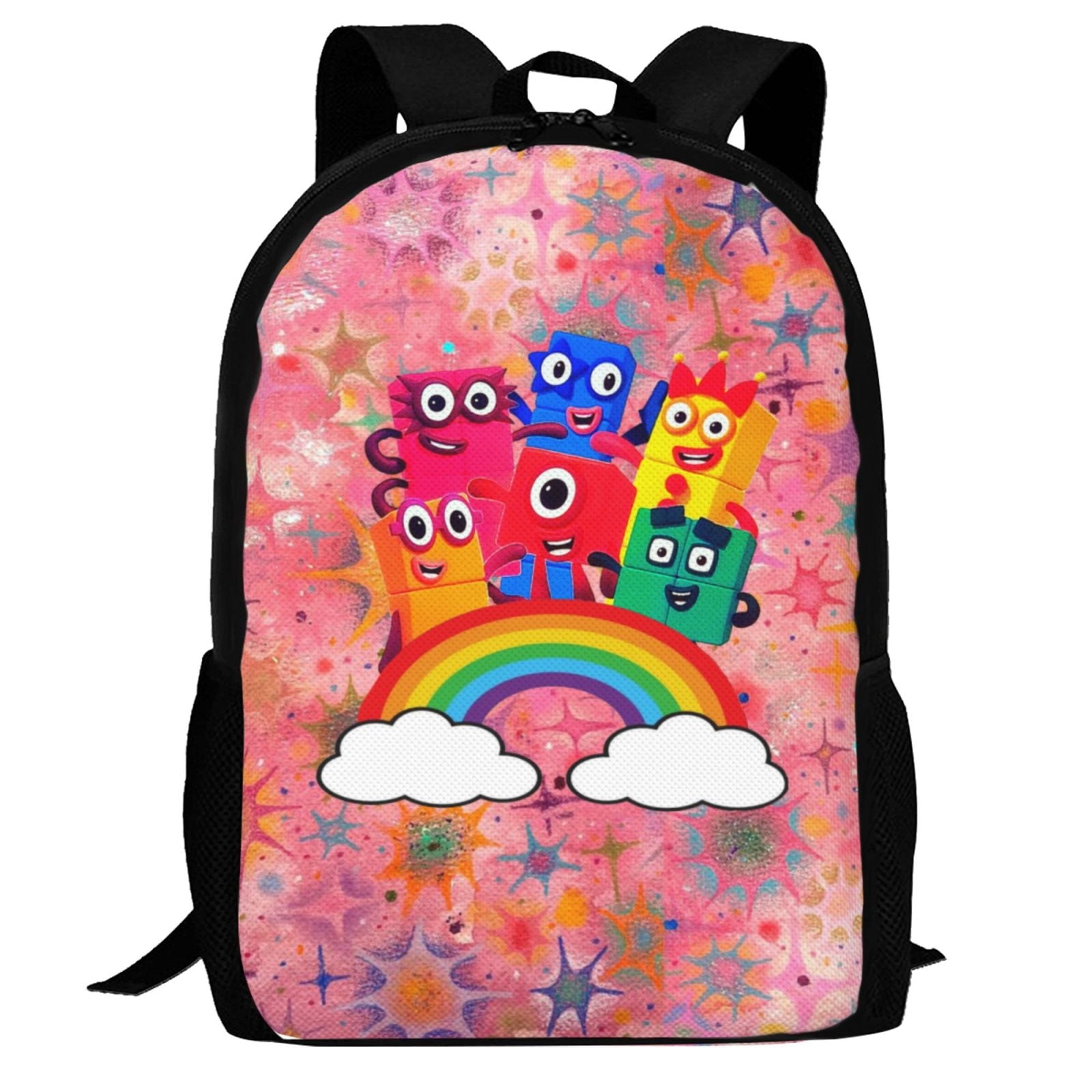 Numberblocks Cartoon Backpack Large Capacity Portable Anime Cute ...