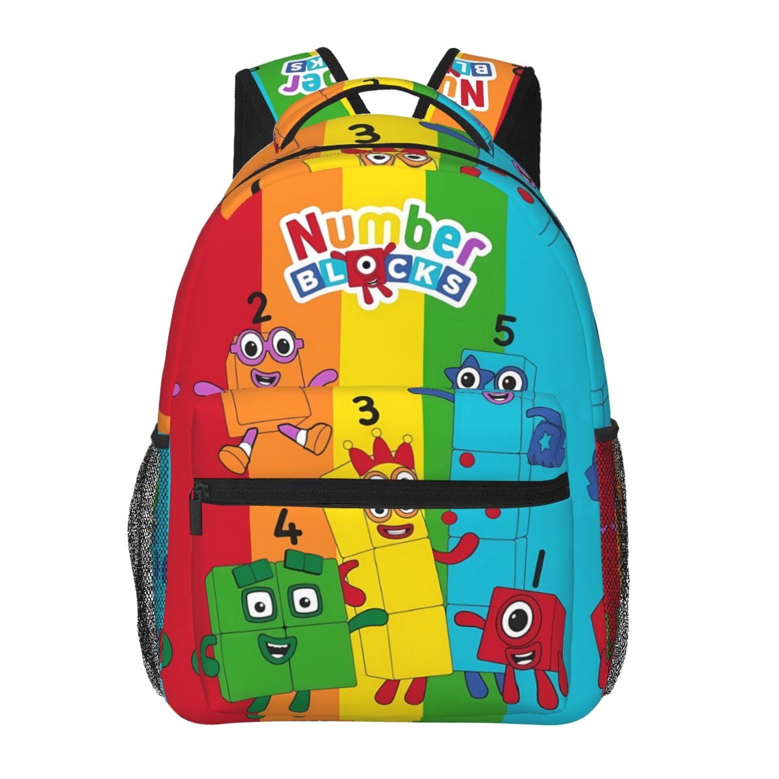 Numberblocks Cartoon Backpack Large Capacity Portable Anime Cute ...