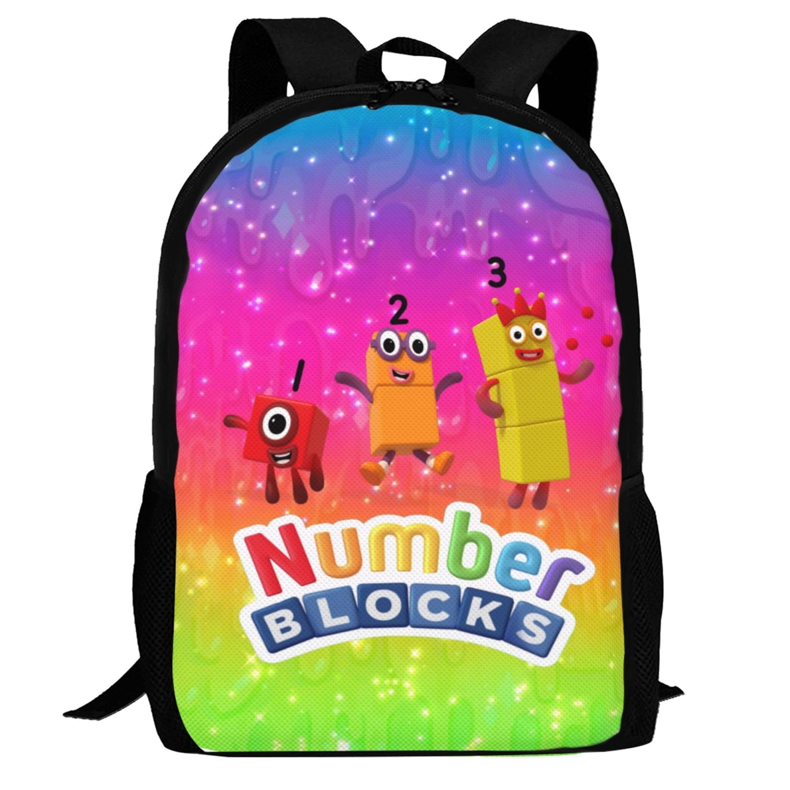 Numberblocks Cartoon Backpack Large Capacity Portable Anime Cute ...