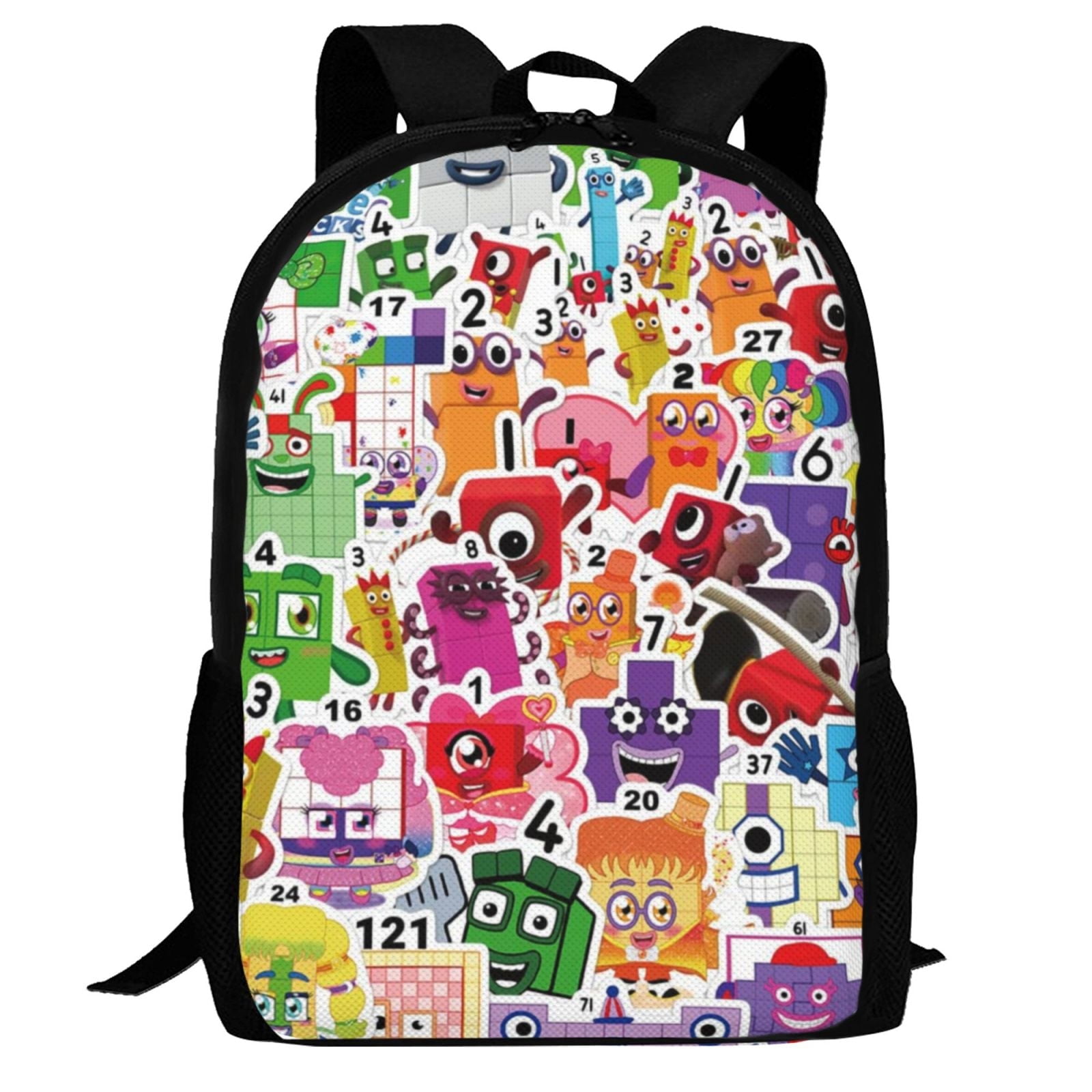 Numberblocks Backpacks Cartoon Print Leisure Sports Travel ...