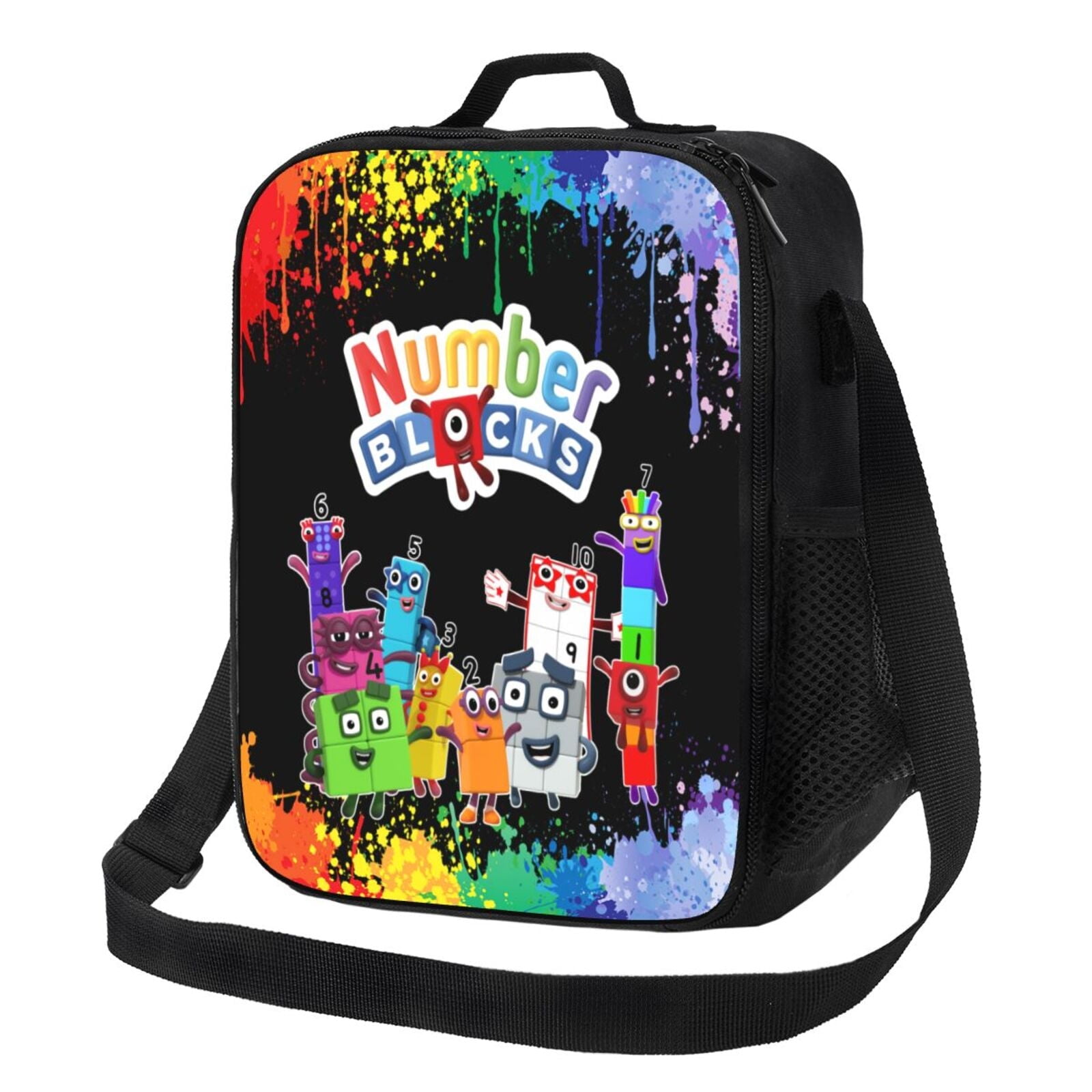 Numberblocks Cartoon Character Printed Lunch Bag Women Lunch Box ...