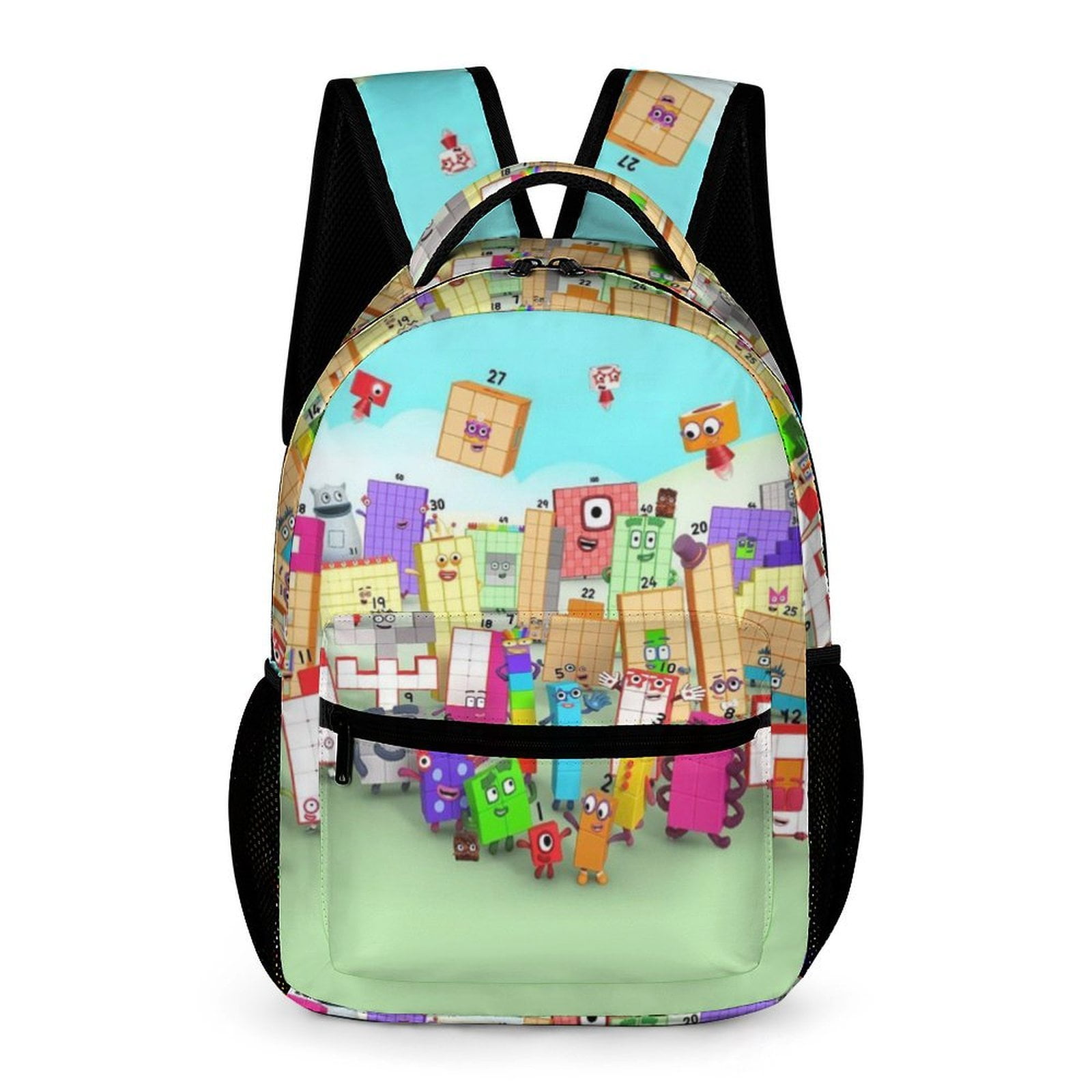 Numberblocks Casual Shoulder Bag Lightweight Prints Book Bag Rucksack ...