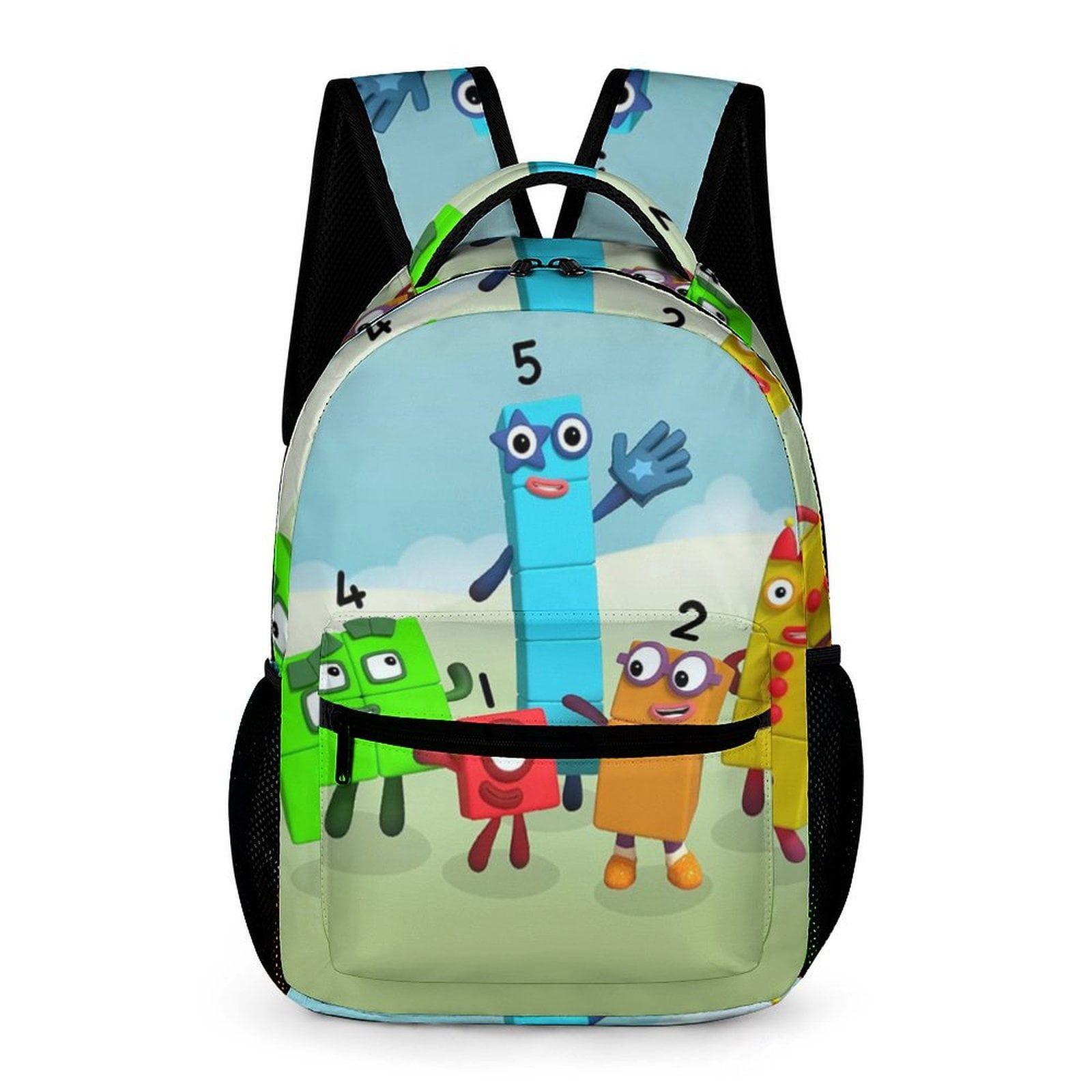 Numberblocks Casual Shoulder Bag Lightweight Prints Book Bag Rucksack ...