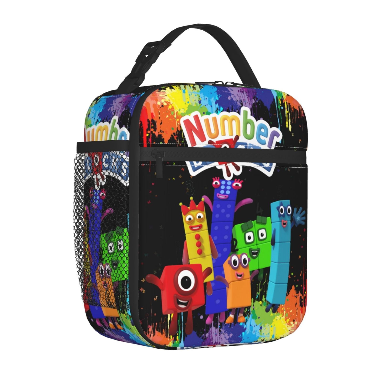 Numberblocks Cat Insulated Lunch Bag Reusable Office Outdoor Meal ...
