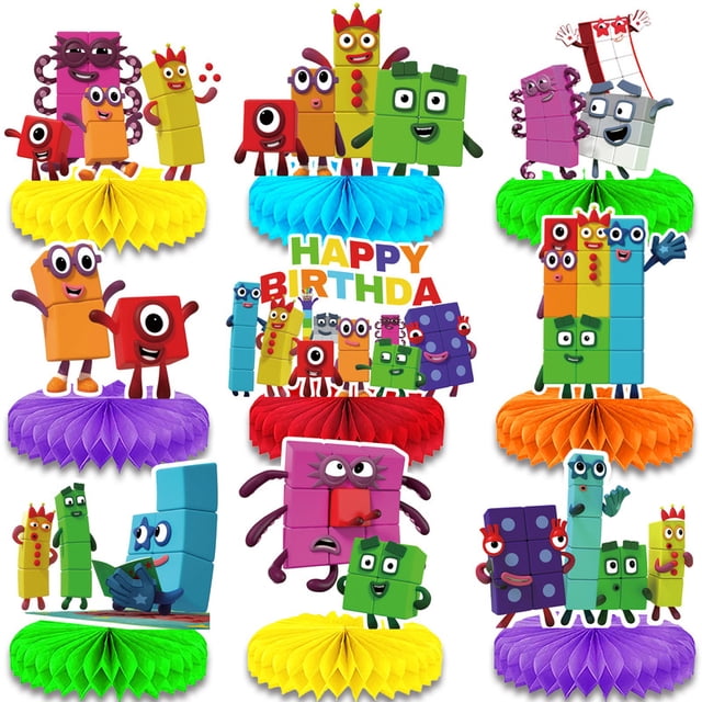 Number Centerpieces Honeycomb Table Toppers Decorations for Photo Props ...