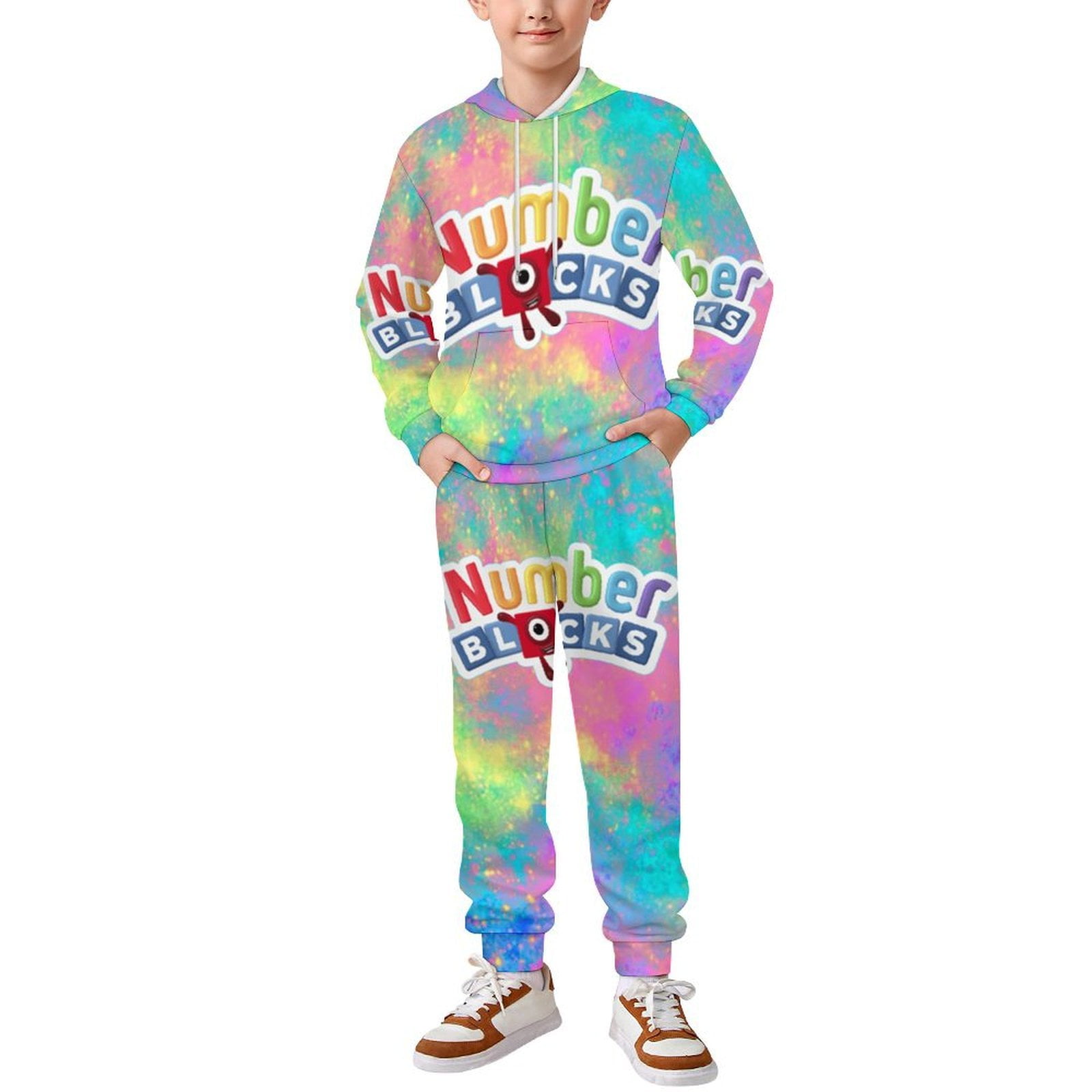 Numberblocks Children's Sweatshirt Sweat Pant Set Pullover Hooded ...