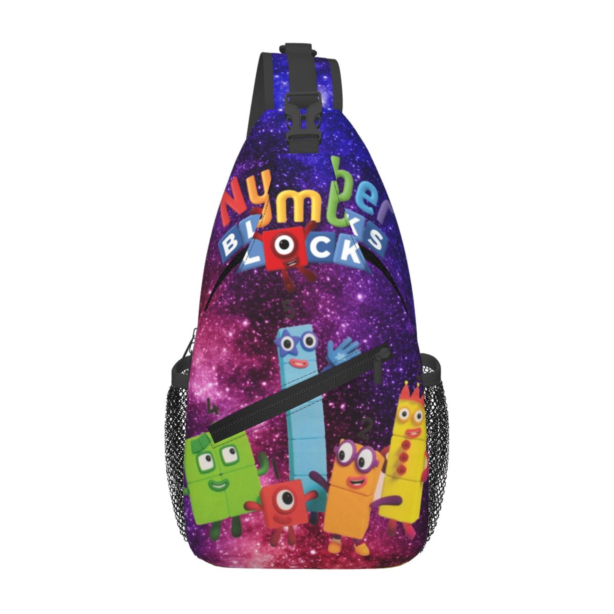 Numberblocks Crossbody Backpack Sling Bag for Men Women One Shoulder ...