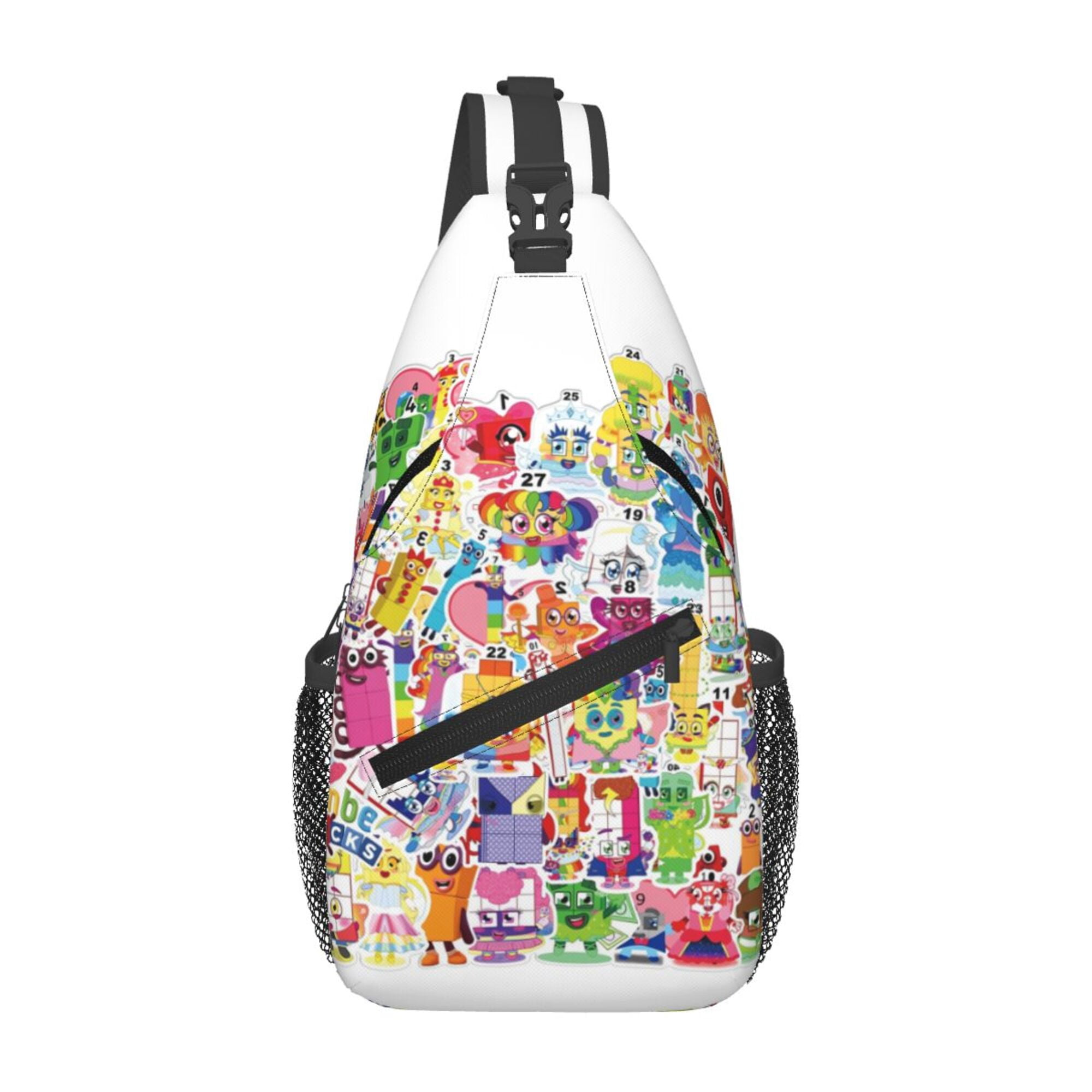 Numberblocks Crossbody Backpack Sling Bag for Men Women One Shoulder ...