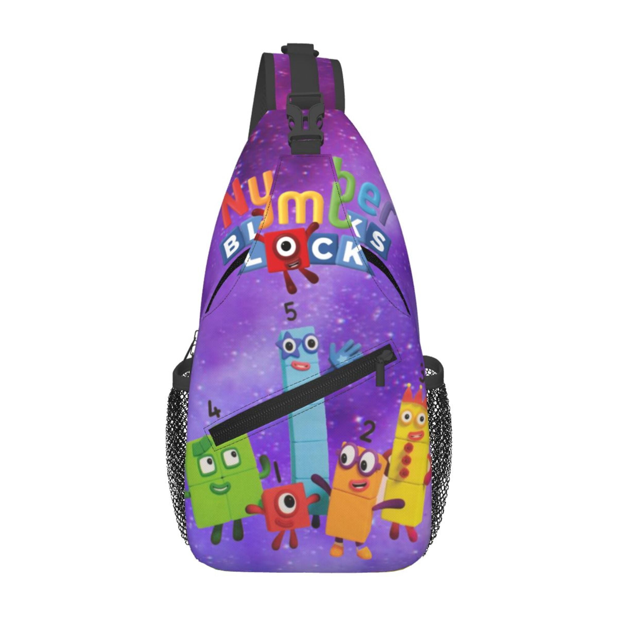 Numberblocks Crossbody Backpack Sling Bag for Men Women One Shoulder ...