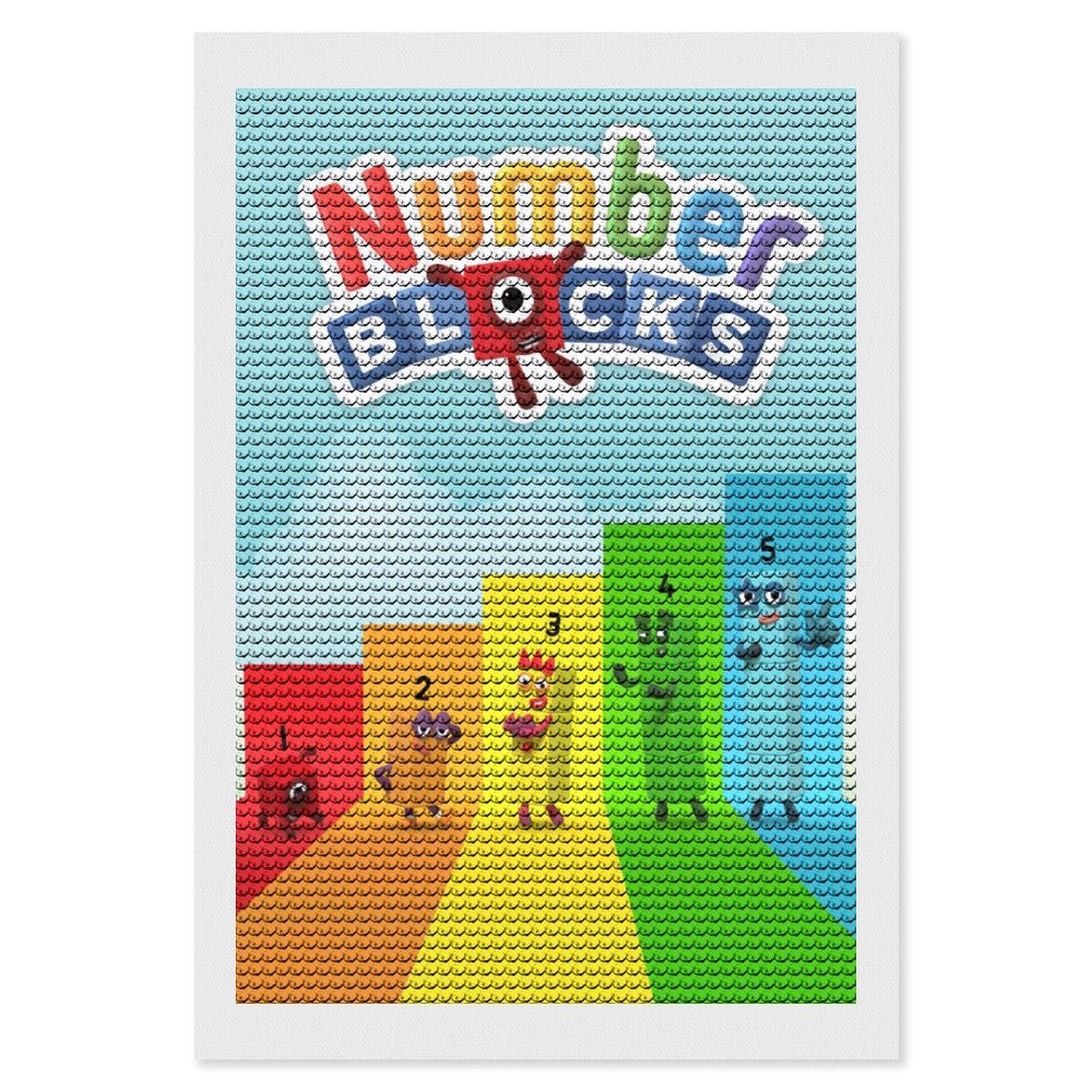 Numberblocks Diamond Art Kits, 5D Diamond Art for Home Wall Art Decor ...