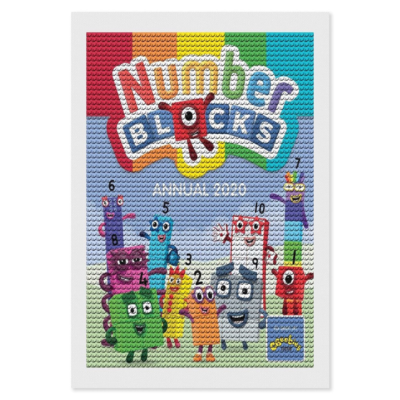 Numberblocks Diamond Art Kits, 5D Diamond Art for Home Wall Art Decor ...