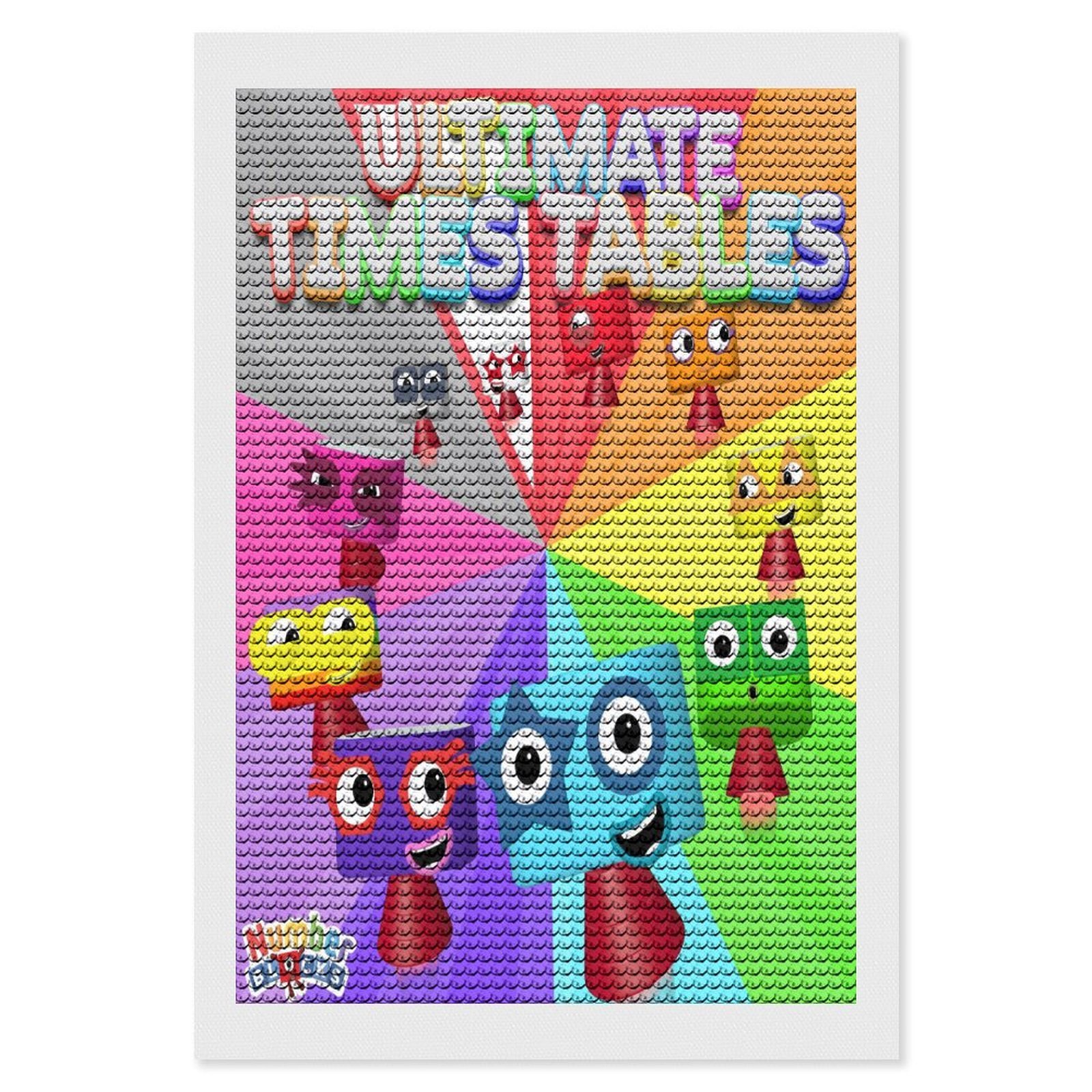 Numberblocks Diamond Art Kits, 5D Diamond Art for Home Wall Art Decor ...
