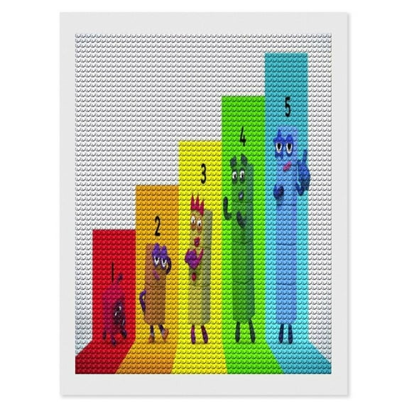 Numberblocks Diamond Art Kits, 5D Diamond Art for Home Wall Art Decor ...
